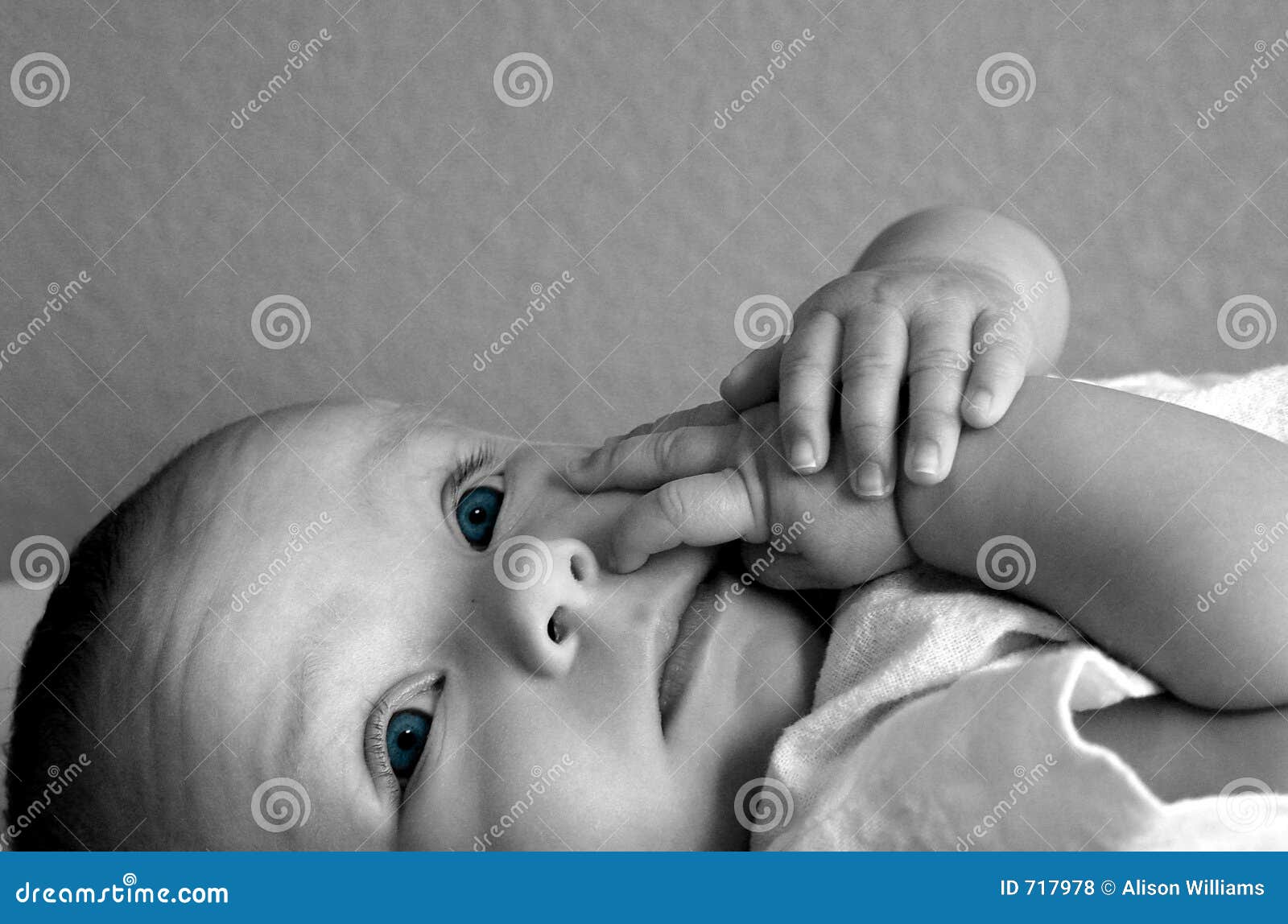 De Blauwe Ogen van de baby stock foto. Image of ogen, kind - 717978