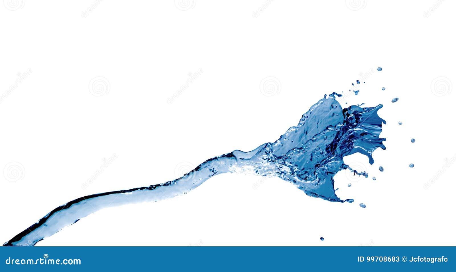 De Blauwe Straal Van Het Kristalwater Stock Afbeelding - Image of nave ...