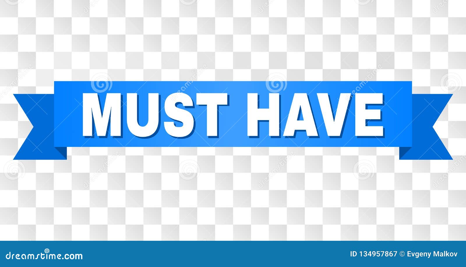 De Blauwe Streep Met MOET Tekst HEBBEN Vector Illustratie ...