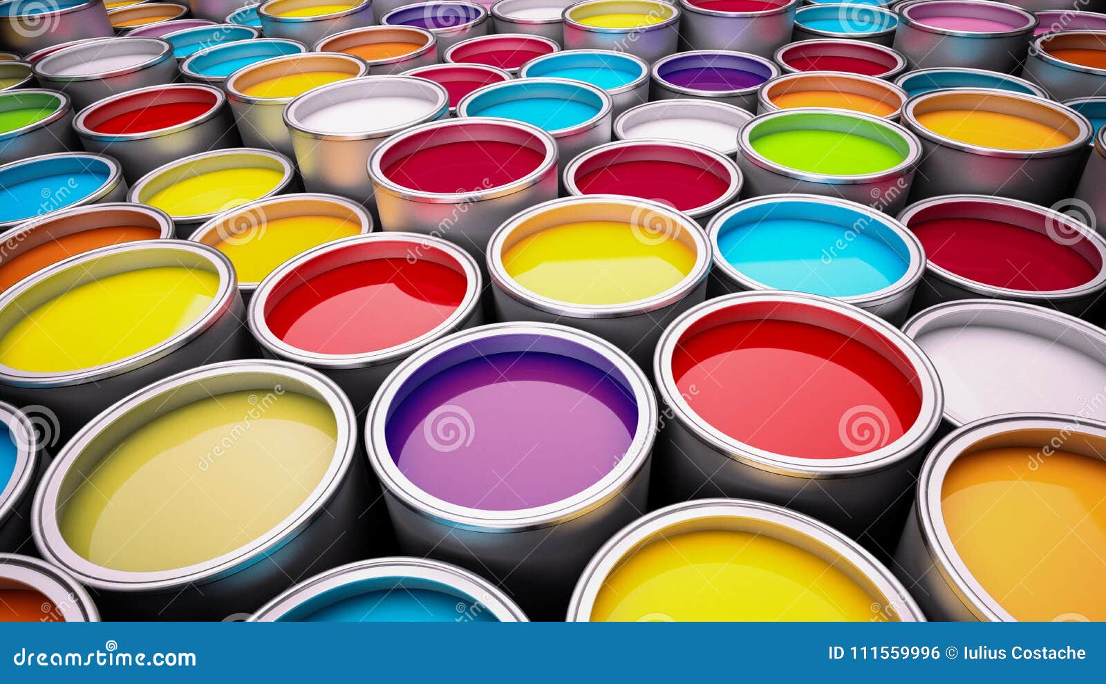 De Blikken van de verf stock foto. Image of illustratie - 111559996