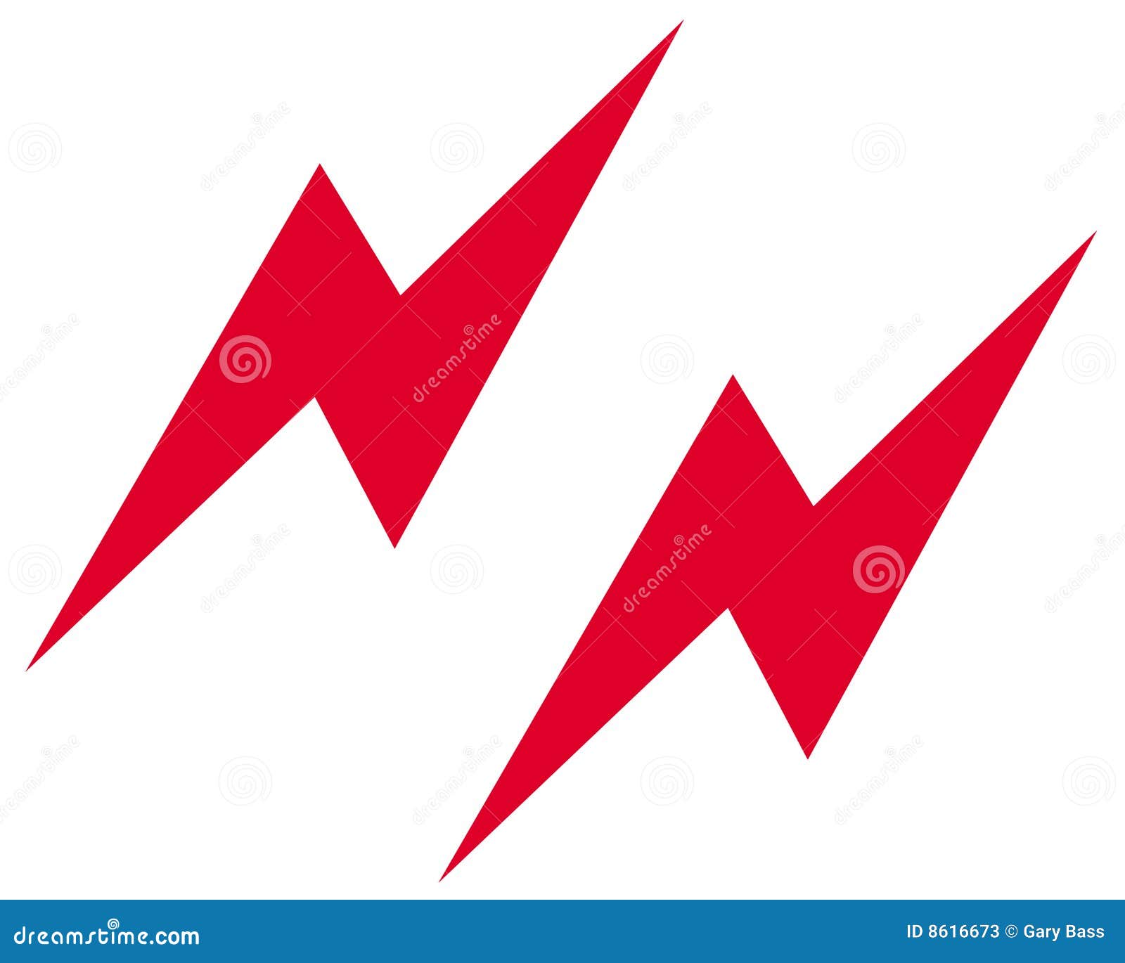 De bliksem slaat symbool stock illustratie. Illustration of gevaar ...