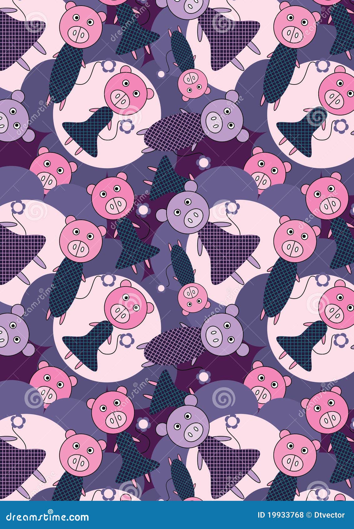 De Bloemen Background_eps Van Varkens Vector Illustratie - Illustration ...