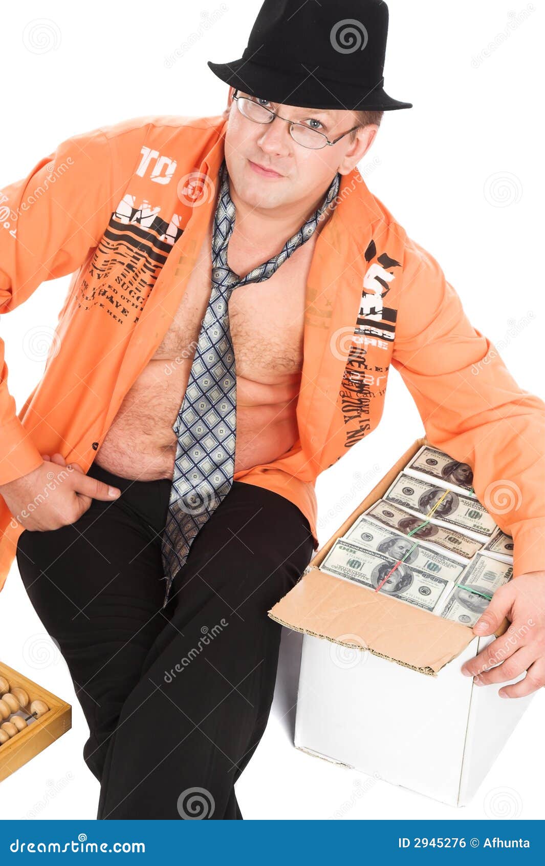 De boekhouder stock foto. Image of hoed, rekenmachine - 2945276