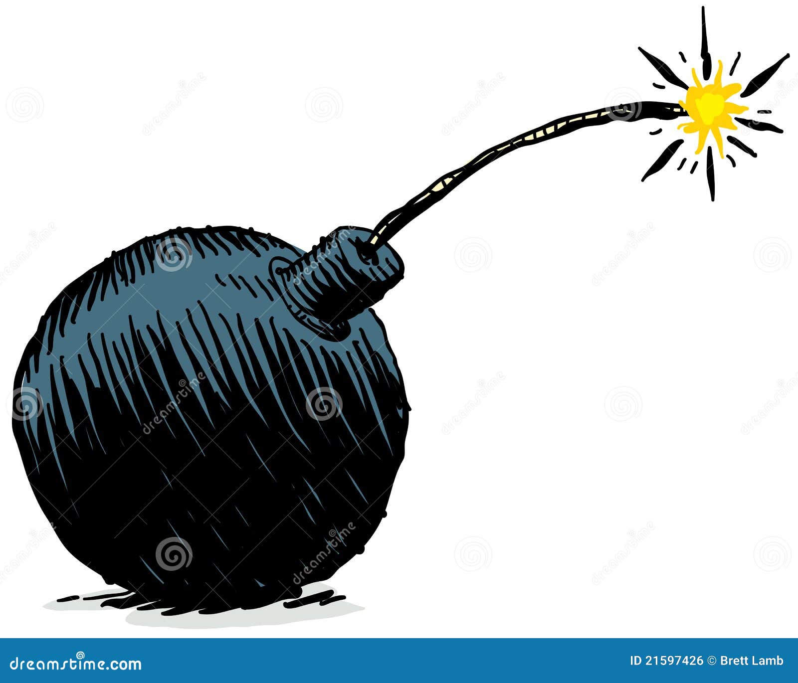 De Bom Van Het Beeldverhaal Stock Illustratie - Illustration of ...