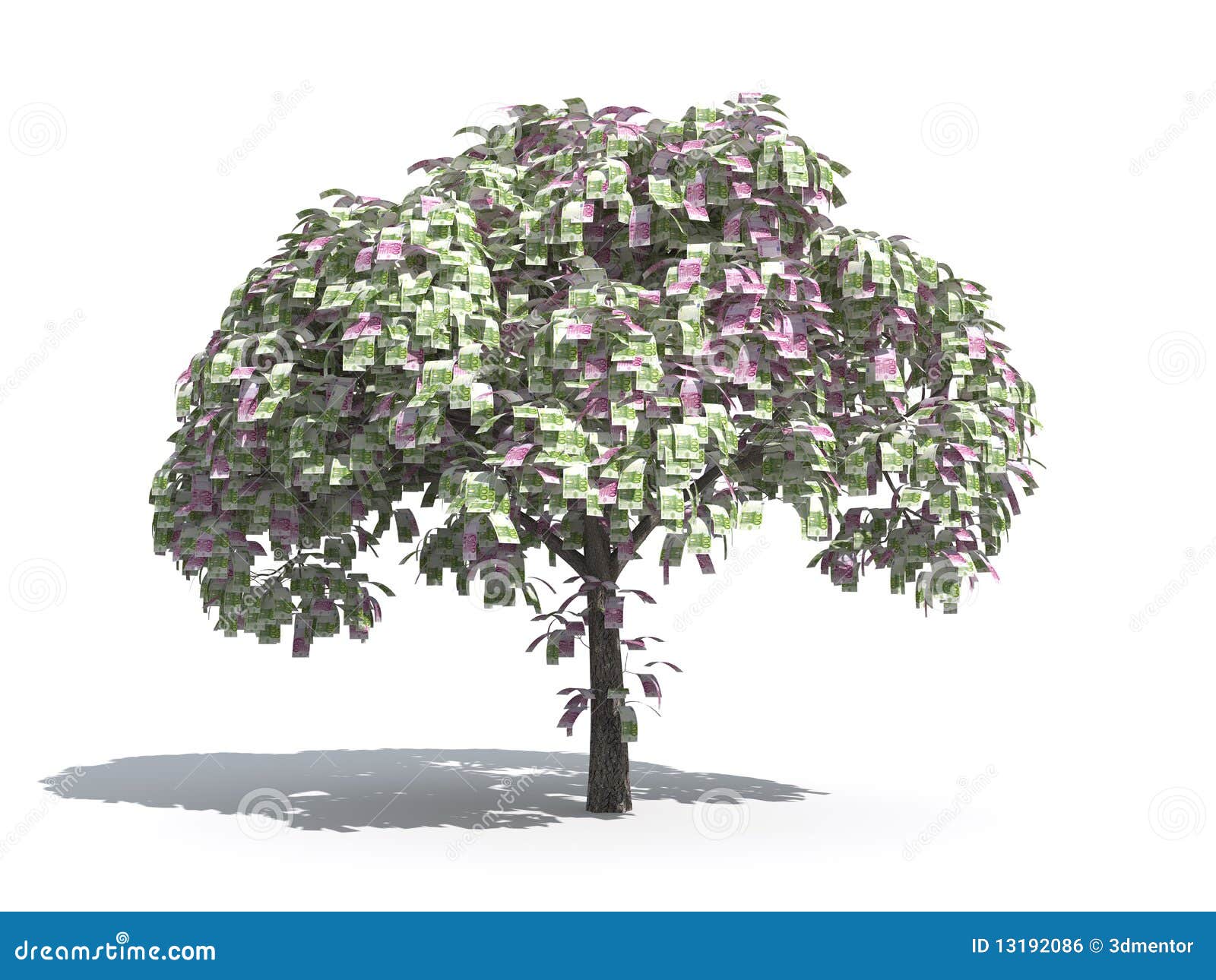 De Boom Van Het Geld Van Euro Stock Illustratie - Illustration of euro ...