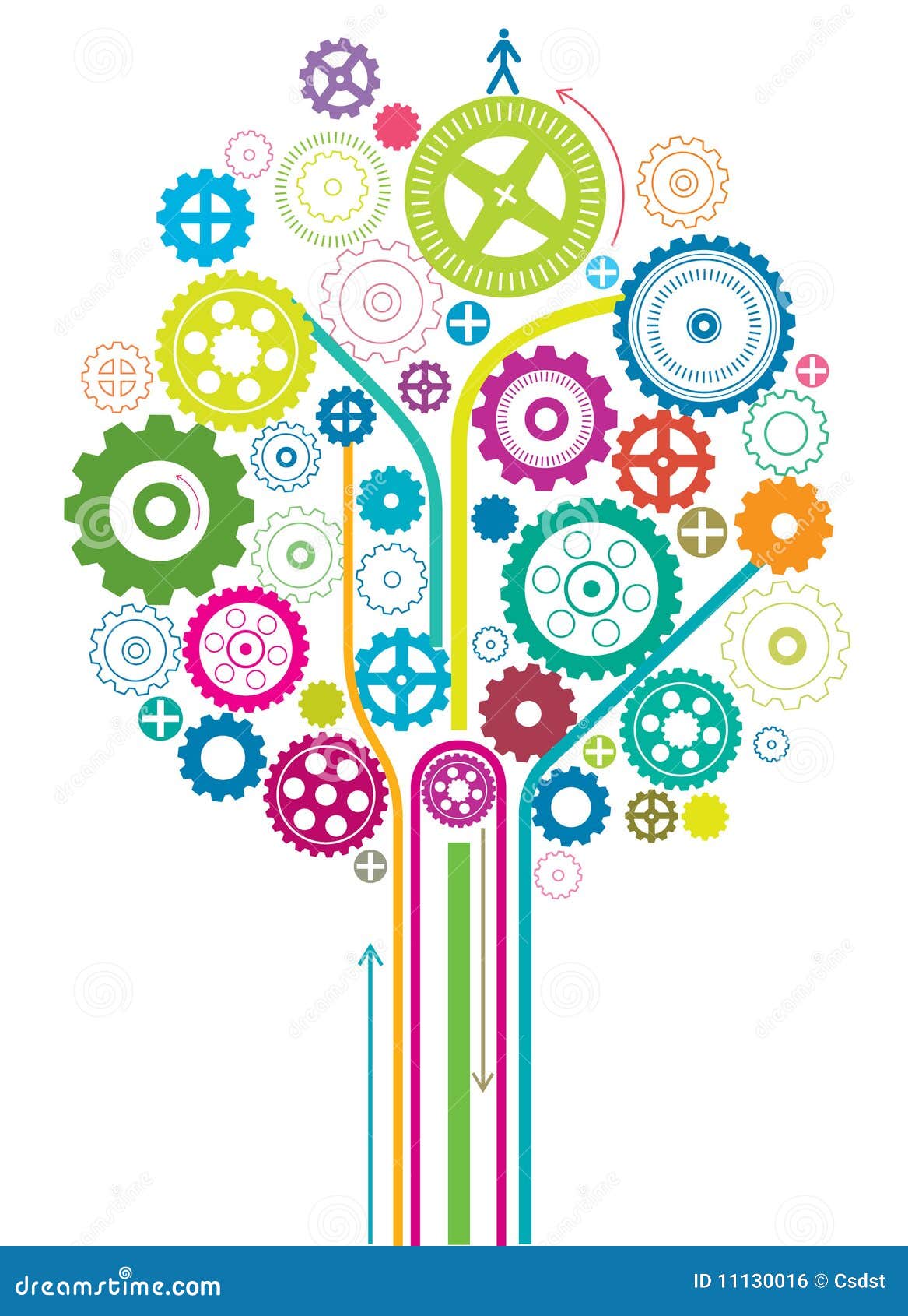 De boom van het toestel vector illustratie. Illustration of illustratie ...