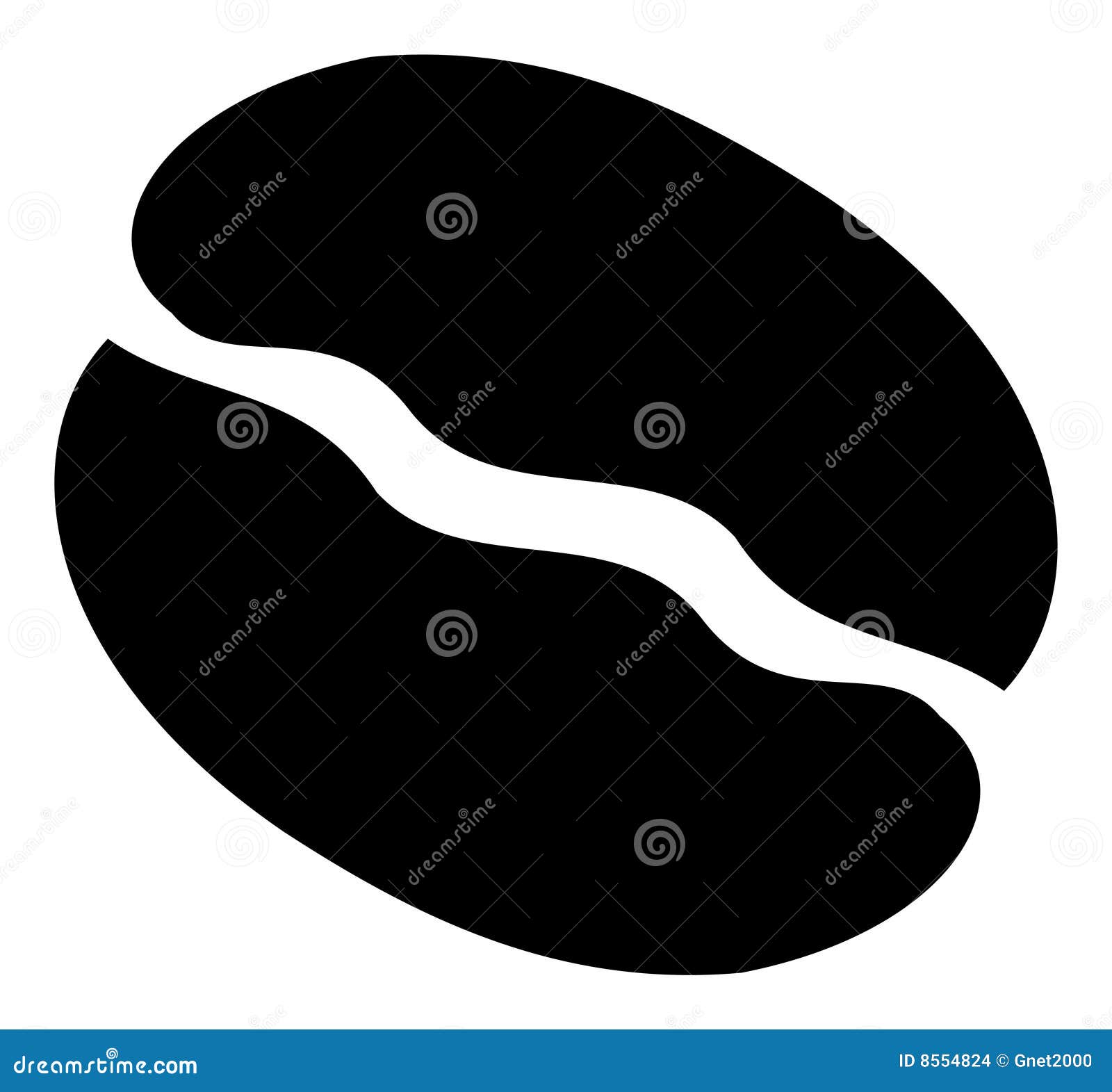 De boon van de koffie vector illustratie. Illustration of mokka - 8554824