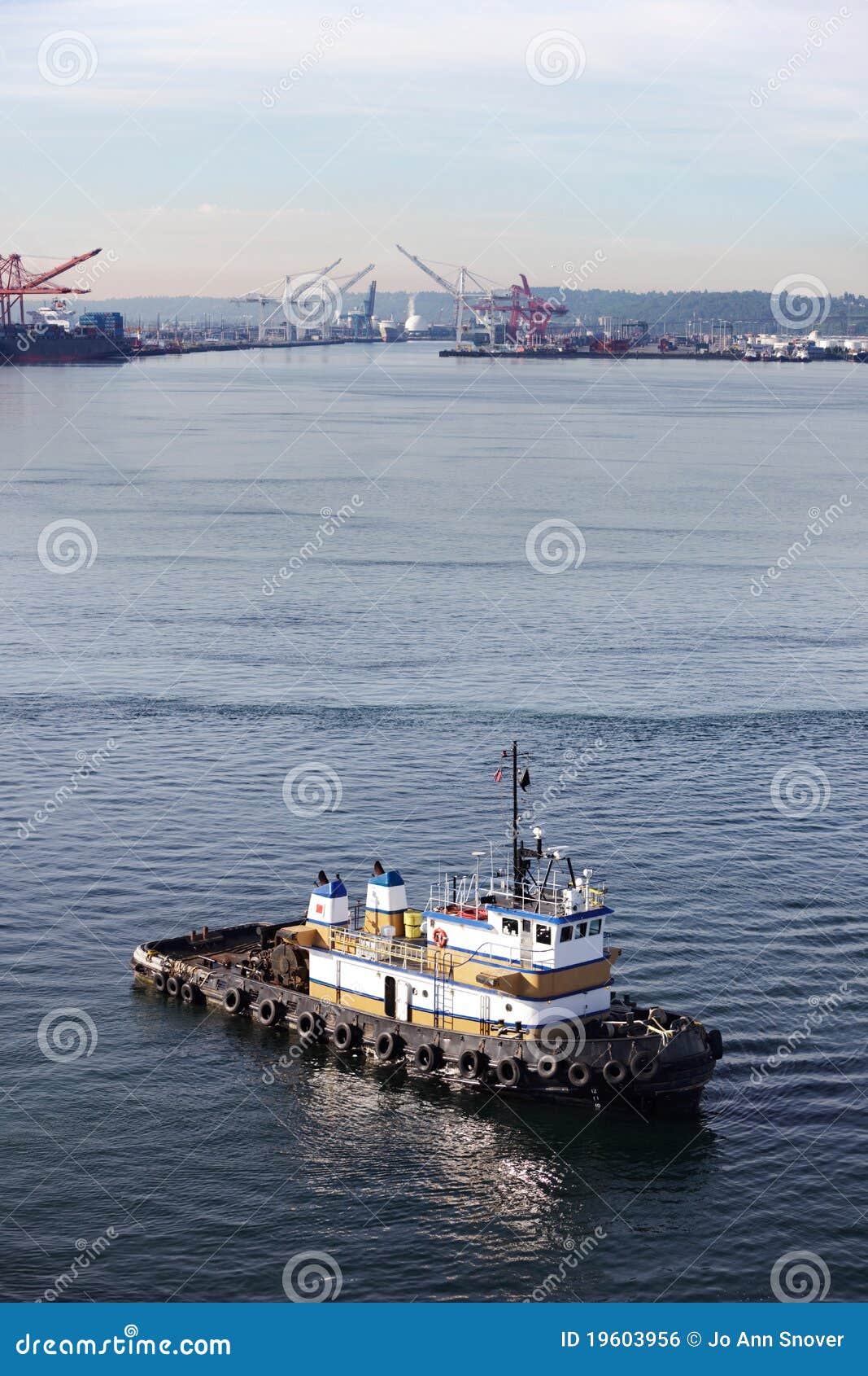 De Boot Van De Sleepboot in Seattle Stock Foto - Image of geluid ...