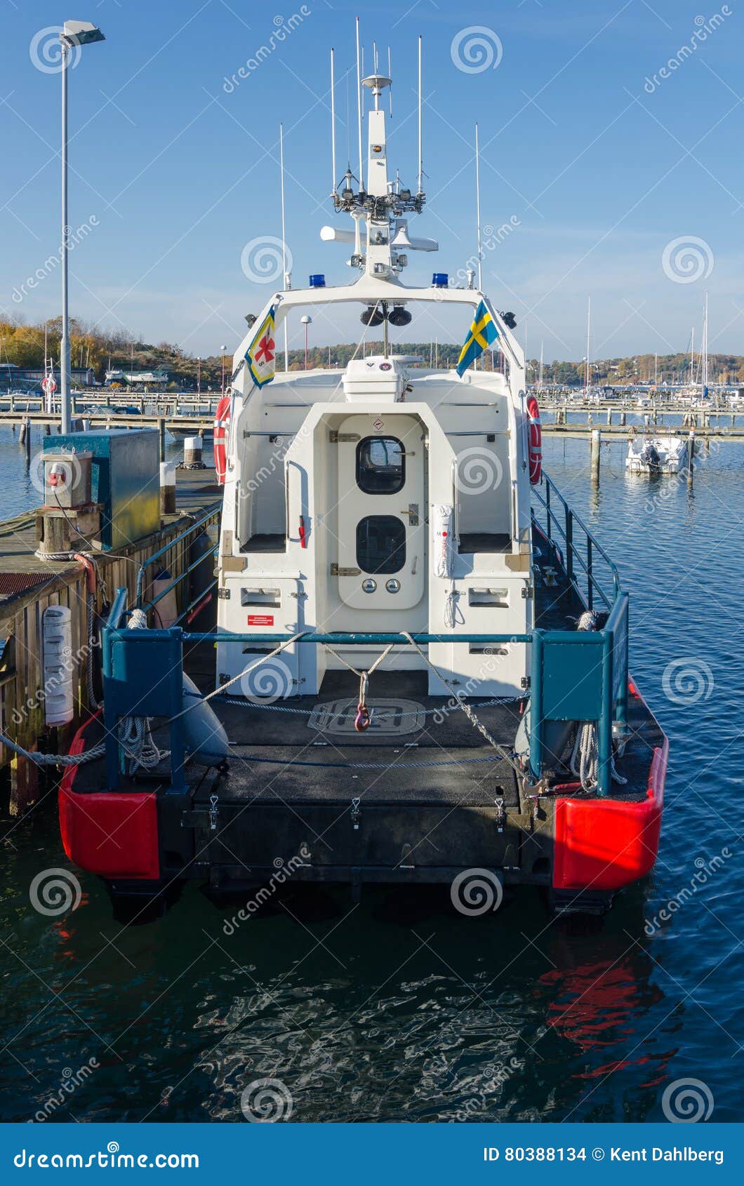 De Boot Van Overzeese Van Zweden Redding Stock Foto - Image of motor ...