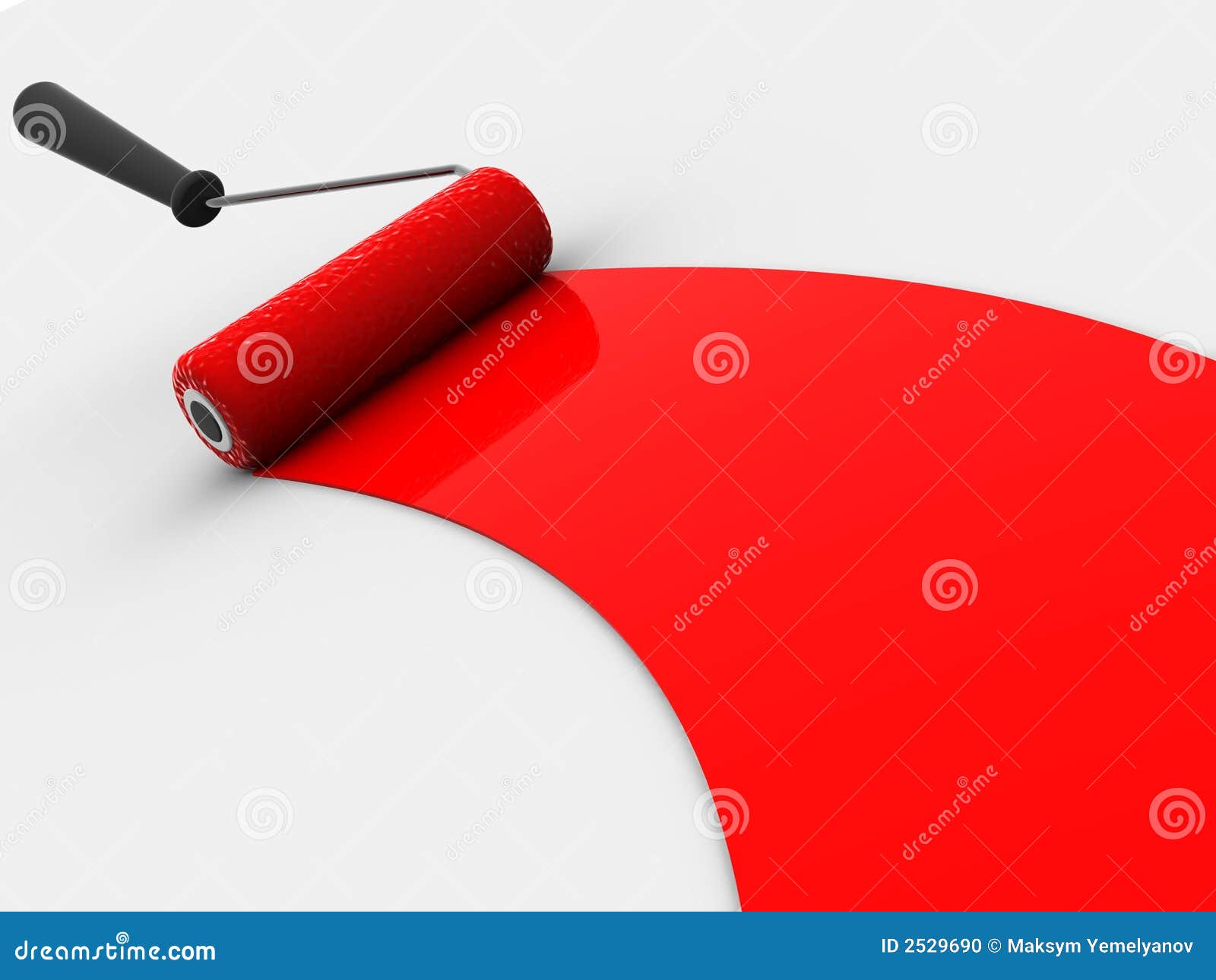 De borstel van de rol stock illustratie. Illustration of illustratie ...