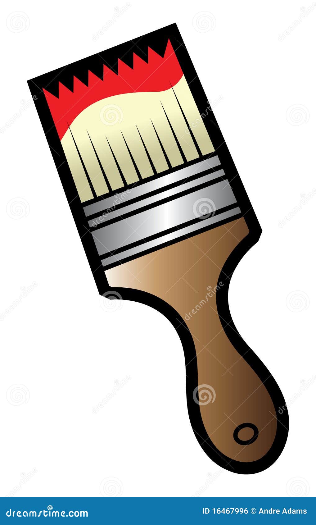 De borstel van de verf stock illustratie. Illustration of illustratie ...