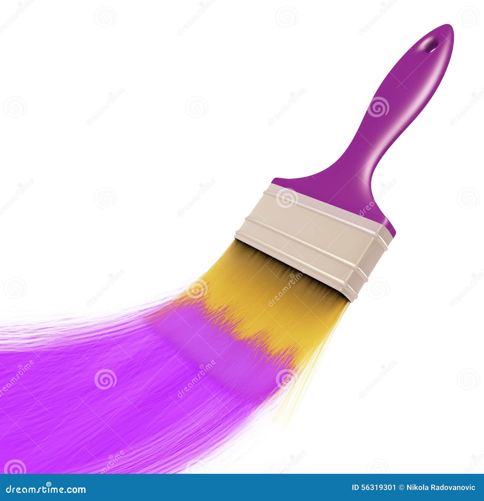 De borstel van de verf stock illustratie. Illustration of begrip - 56319301