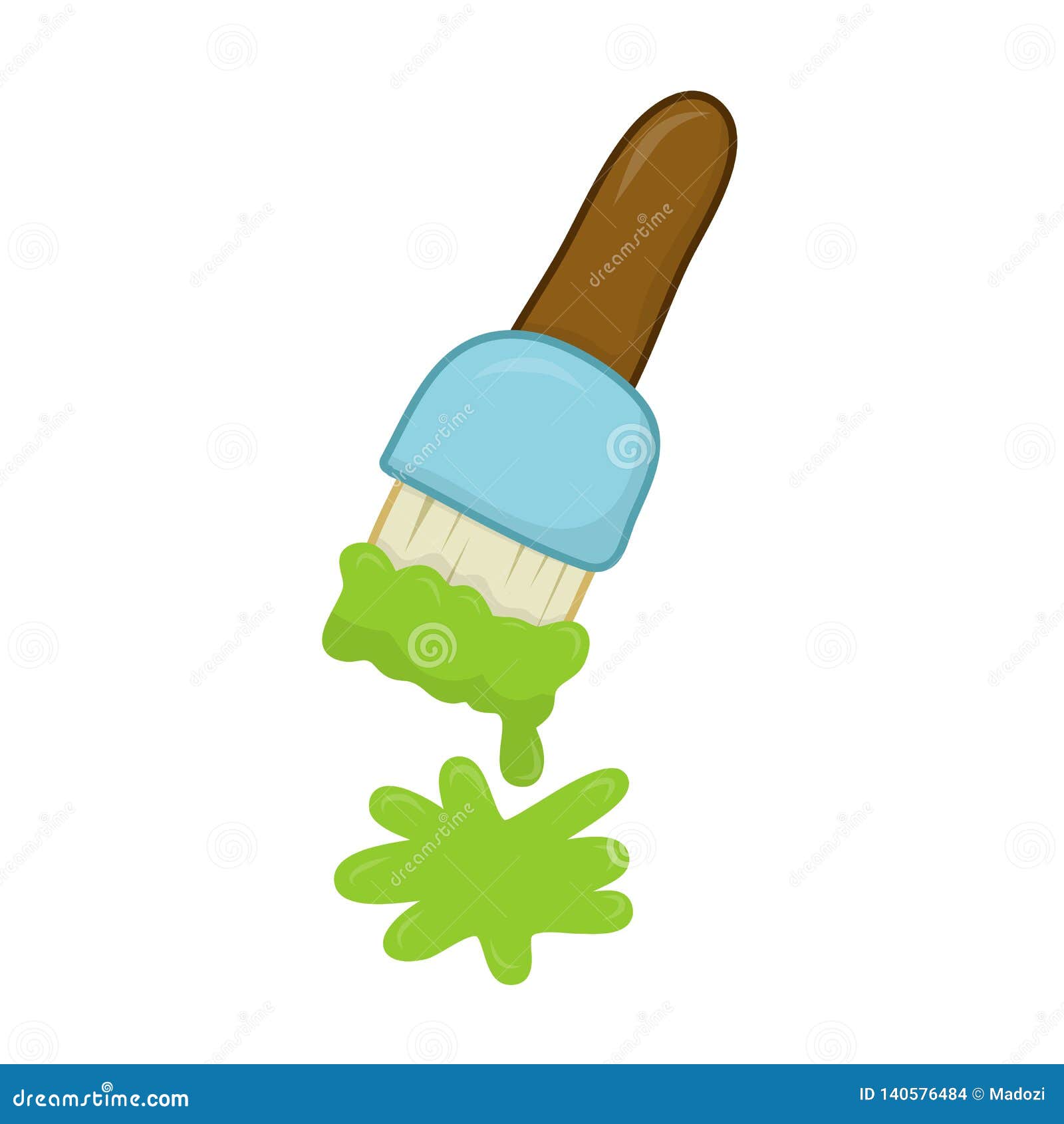 De borstel van de verf vector illustratie. Illustration of symbool ...