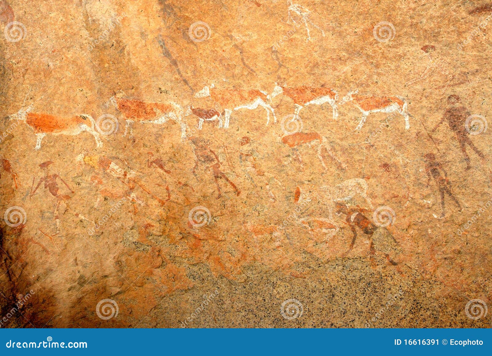 De Bosjesmannen Schommelen Het Schilderen Stock Afbeelding - Image of ...