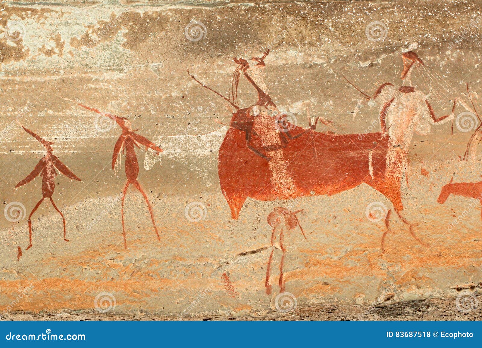 De Bosjesmannen Schommelen Het Schilderen Stock Foto - Image of mensen ...