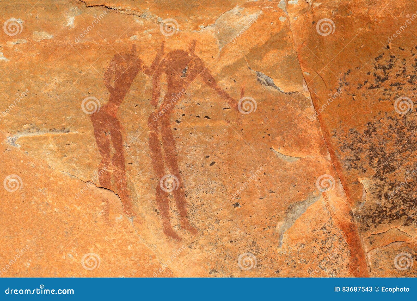 De Bosjesmannen Schommelen Het Schilderen Stock Afbeelding - Image of ...