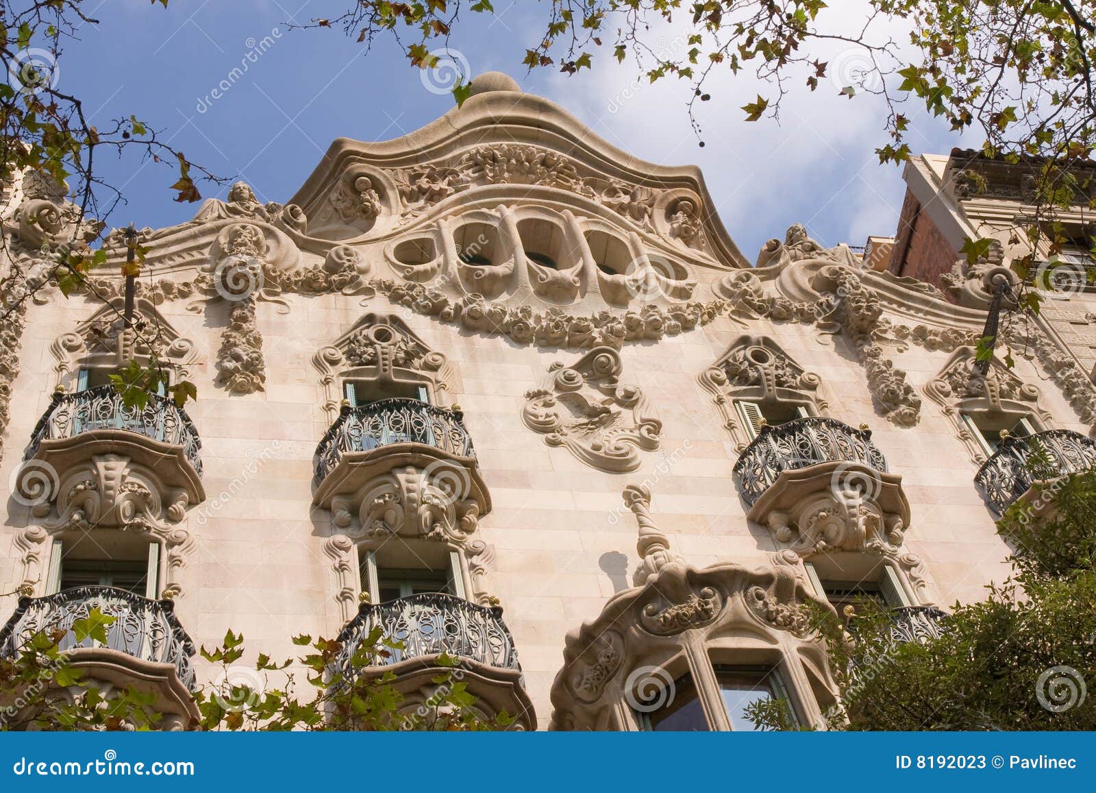 De bouw van de Jugendstil redactionele stock foto. Image of spanje ...