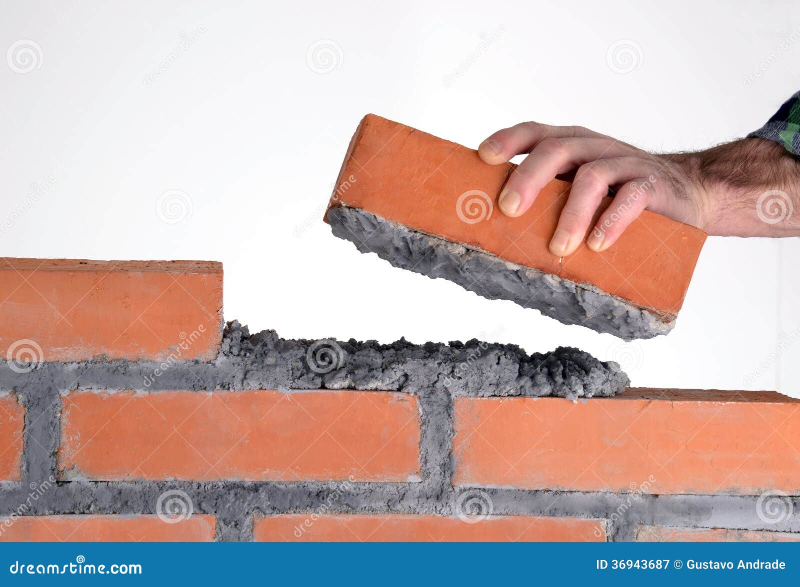 De bouw van een muur. stock afbeelding. Image of begrip - 36943687