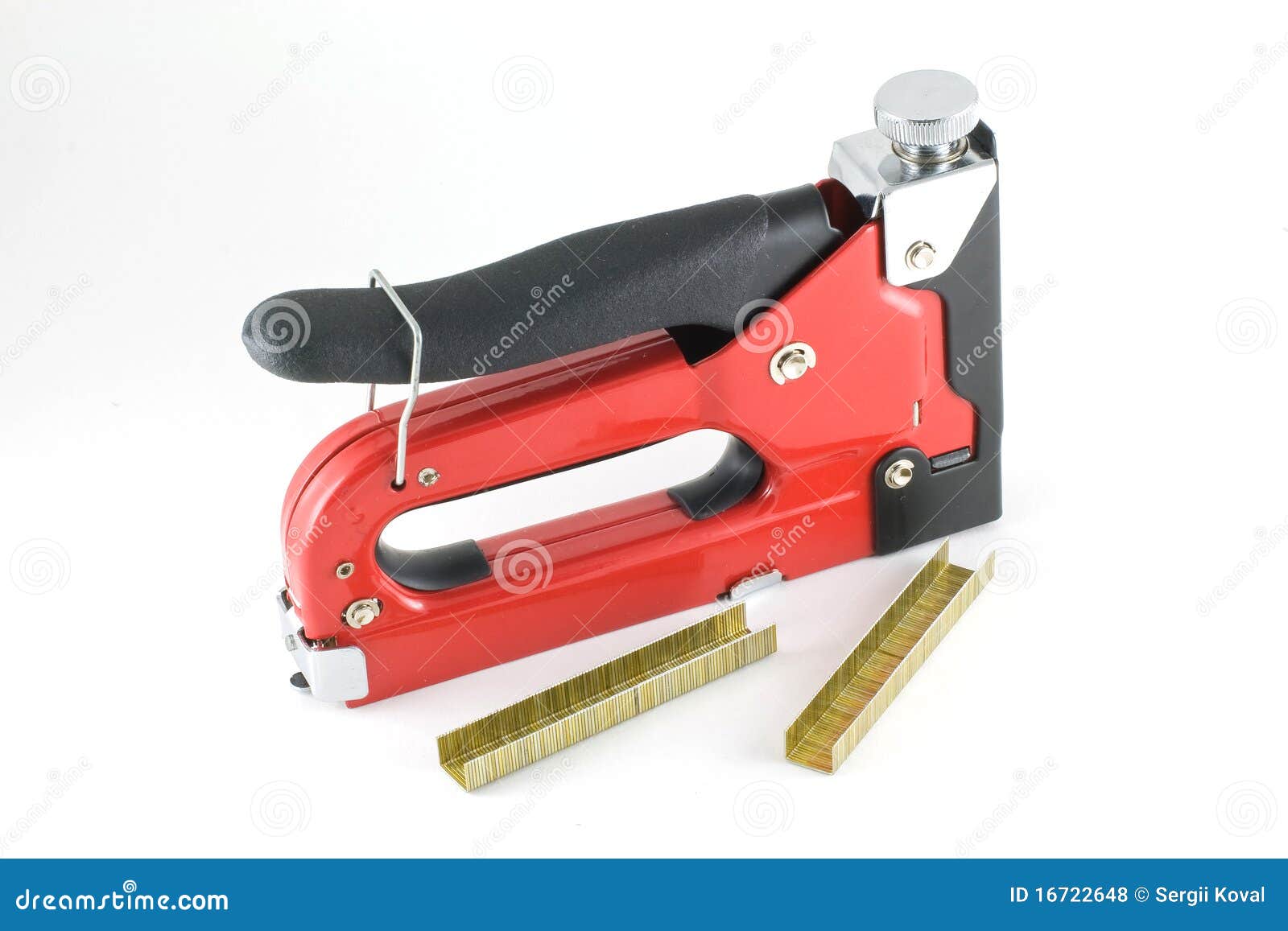 De Bouw Van Een Nietmachine En Nietjes Stock Foto - Image of ...