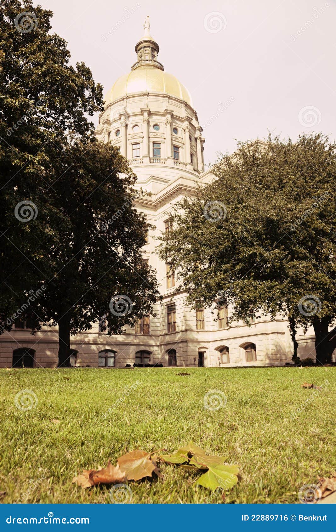 De Bouw Van Het Capitool Van De Staat in Atlanta Stock Foto - Image of ...