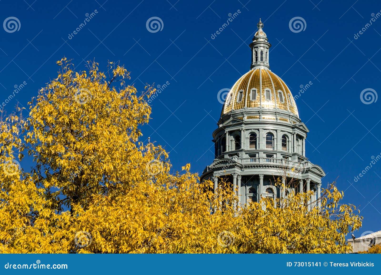 De Bouw Van Het Capitool Van De Staat Van Colorado in Denver Stock ...