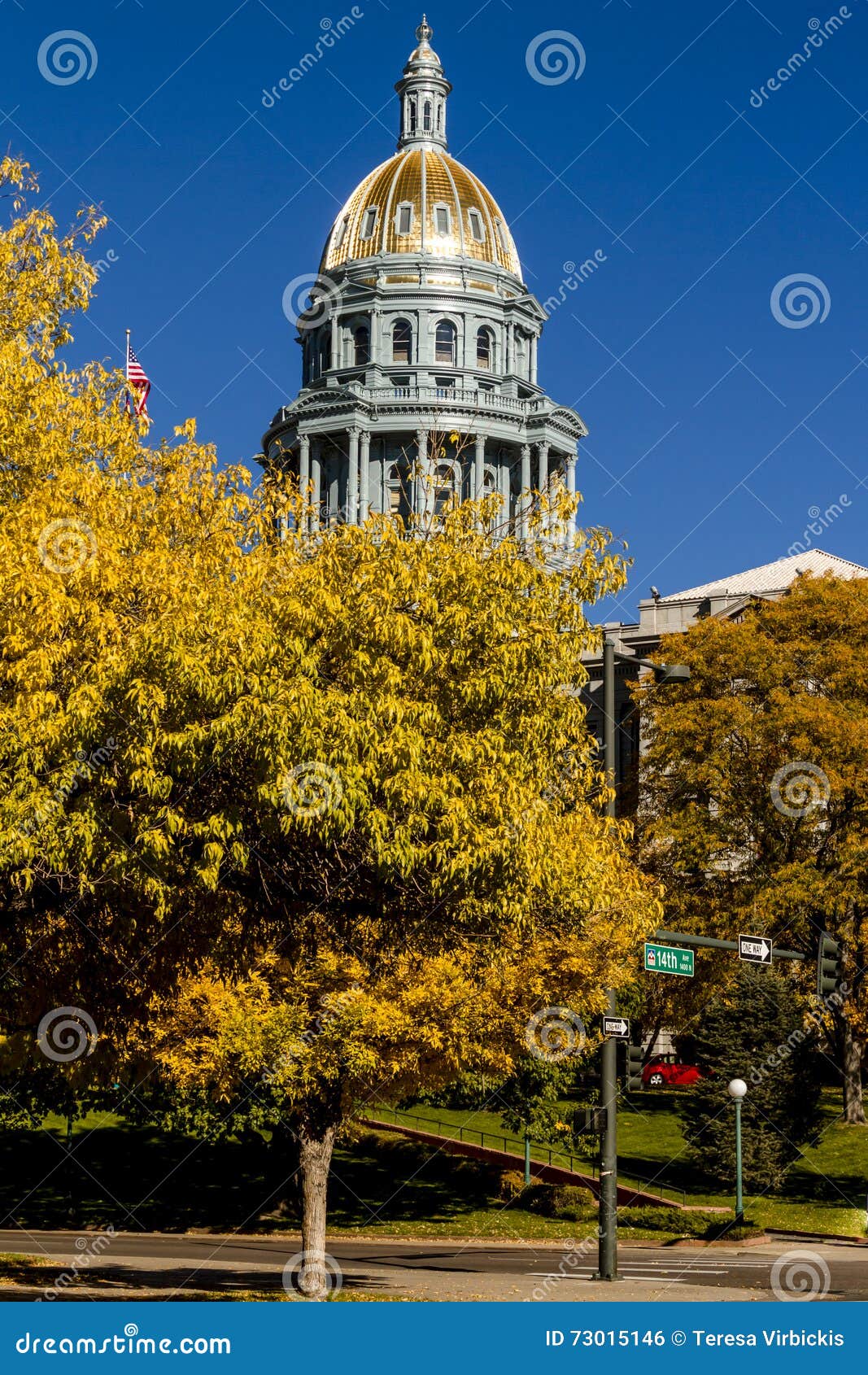 De Bouw Van Het Capitool Van De Staat Van Colorado in Denver Stock Foto ...