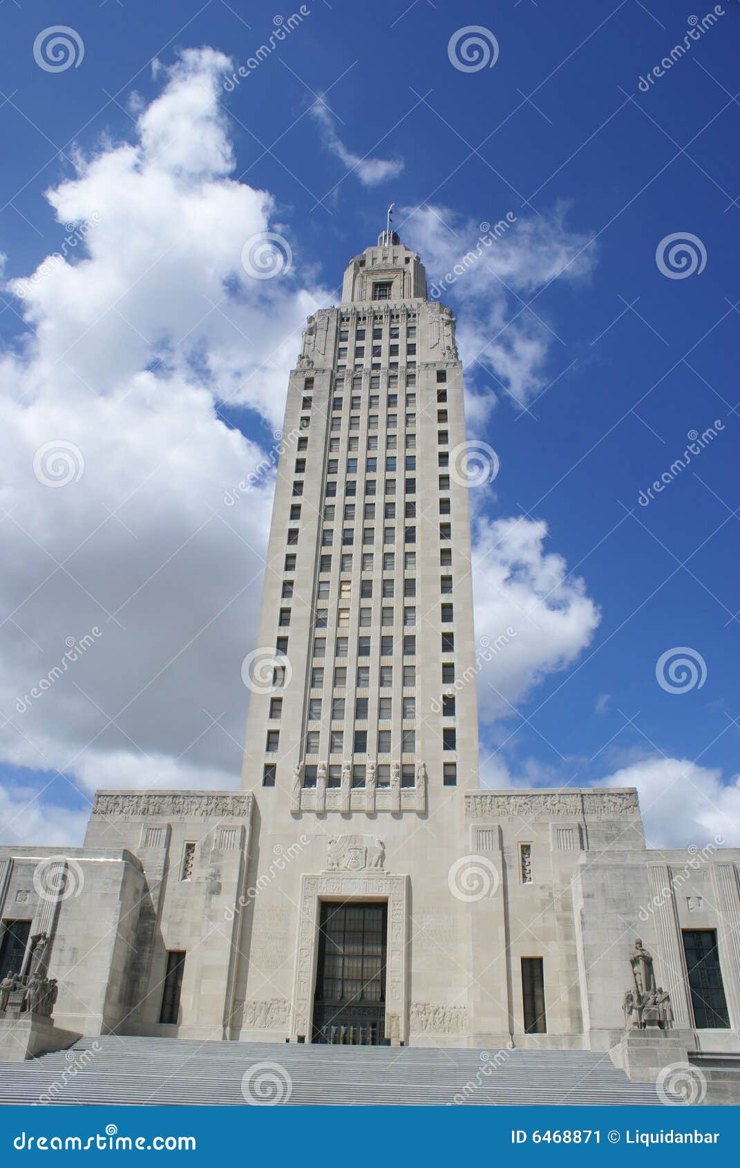De Bouw Van Het Capitool Van De Staat Van Louisiane Stock Afbeelding ...