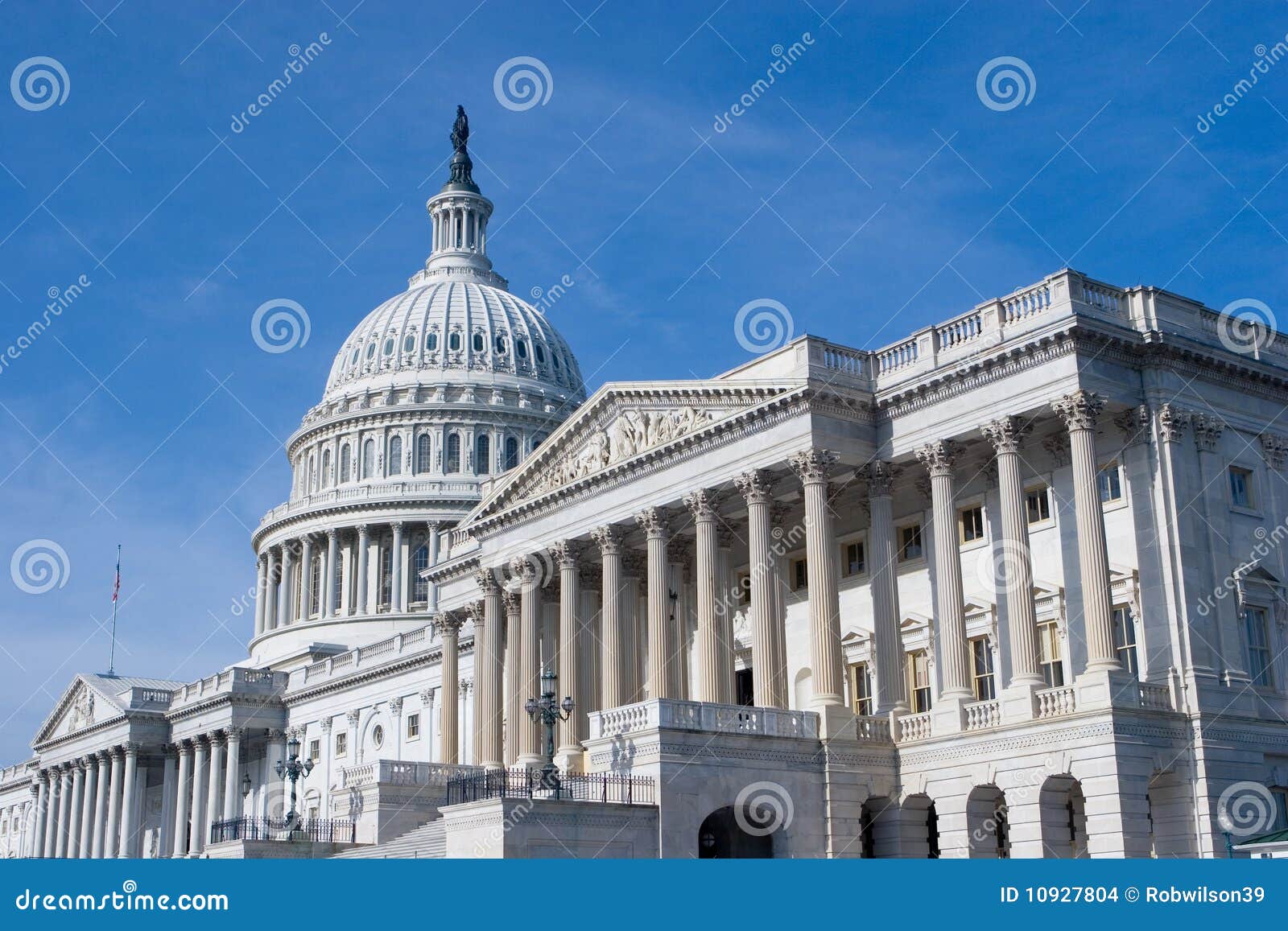 De Bouw Van Het Capitool Van De V.S. in Washington DC Stock Foto ...