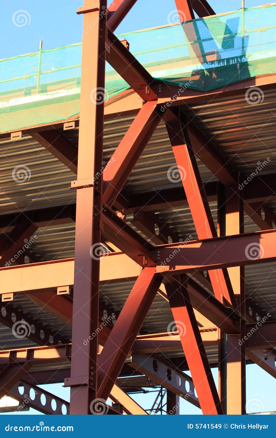 De Bouw Van Het Staal Structuur Stock Afbeelding - Image of gebouw ...