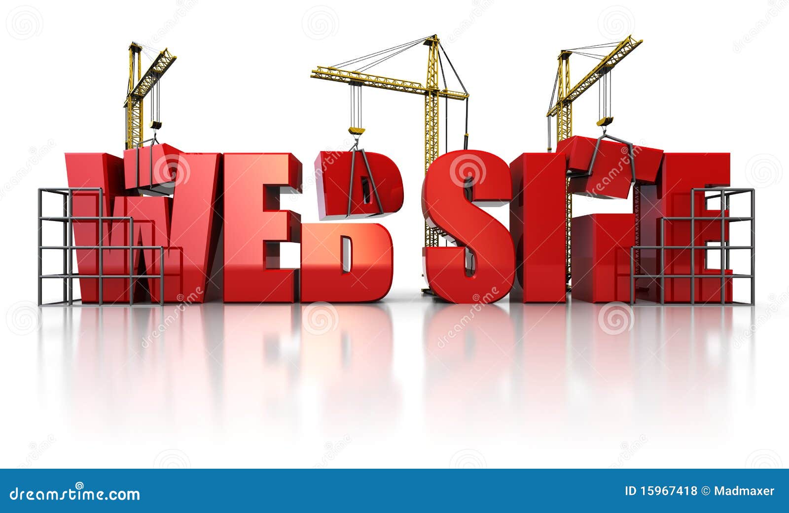 De bouw van het Web stock illustratie. Illustration of geproduceerd ...