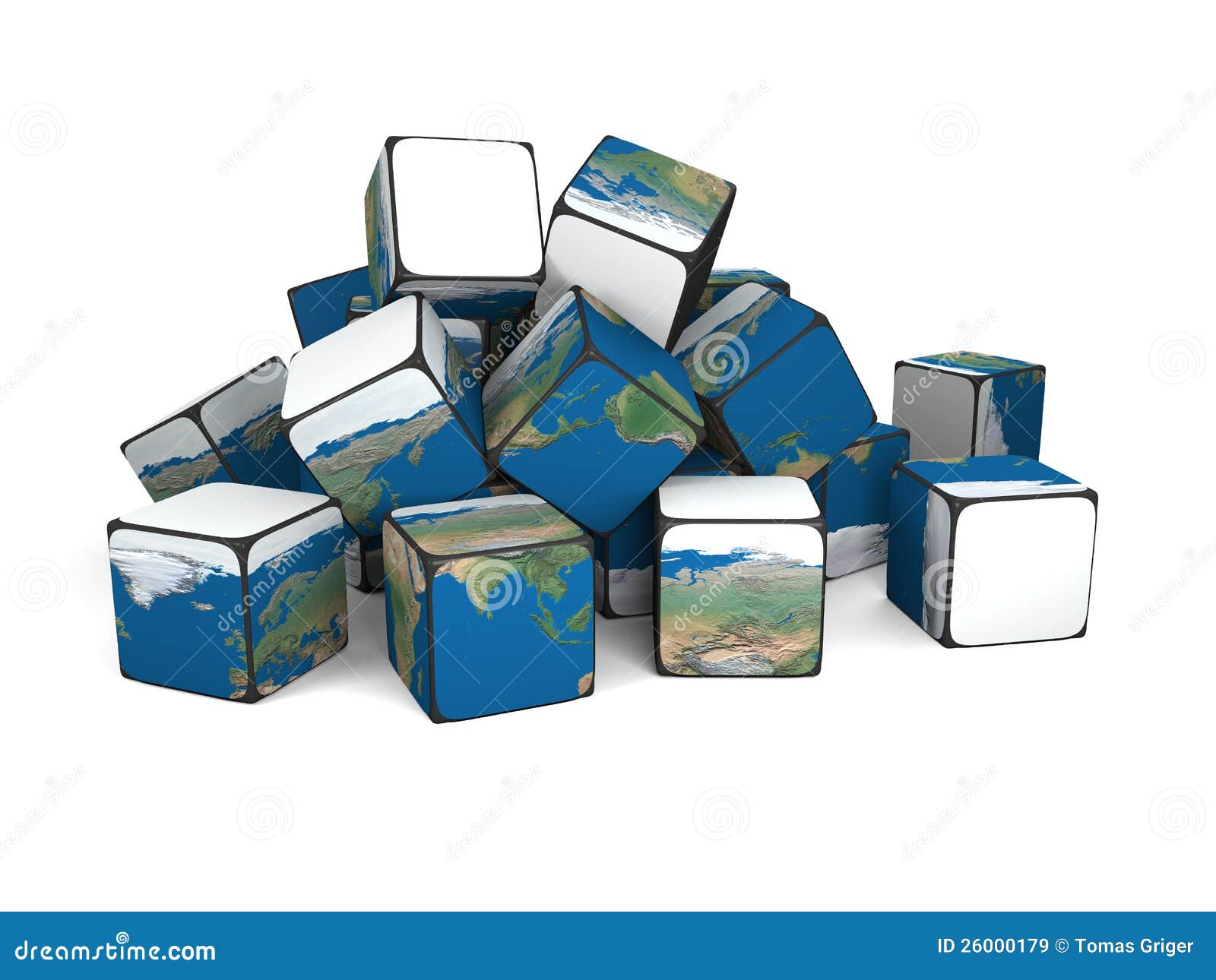 De bouwstenen van de aarde stock illustratie. Illustration of vorm ...