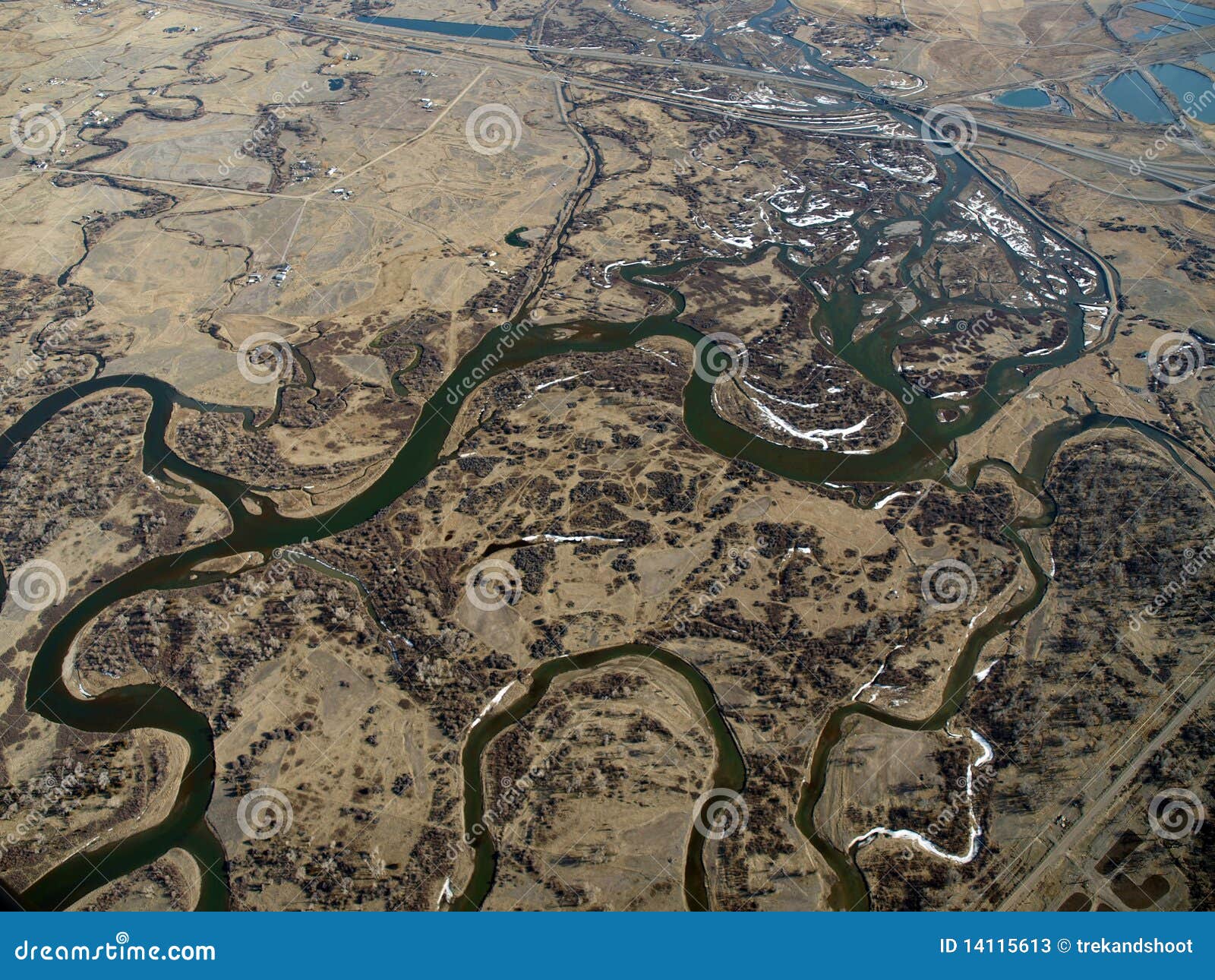 De Bovenloop Van De Rivier Van Missouri Stock Afbeelding - Image of ...