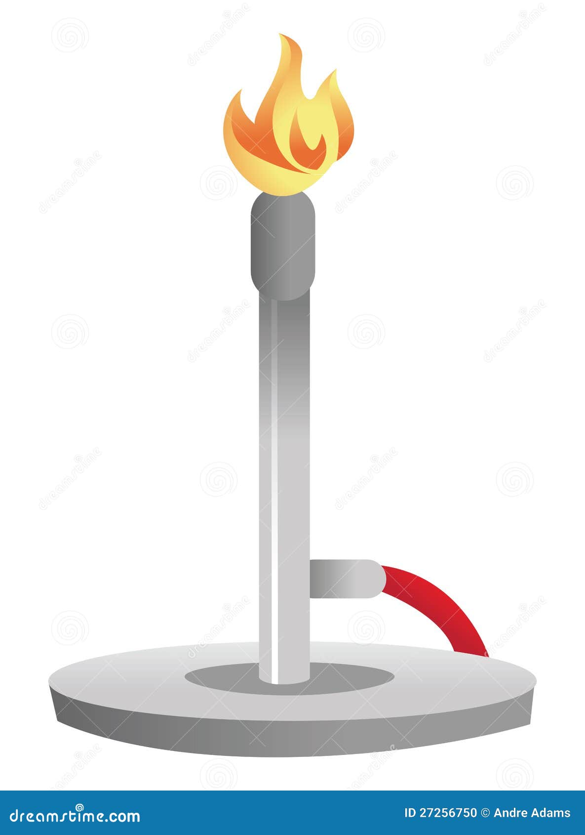 De brander van Bunsen vector illustratie. Illustration of beeldverhaal ...