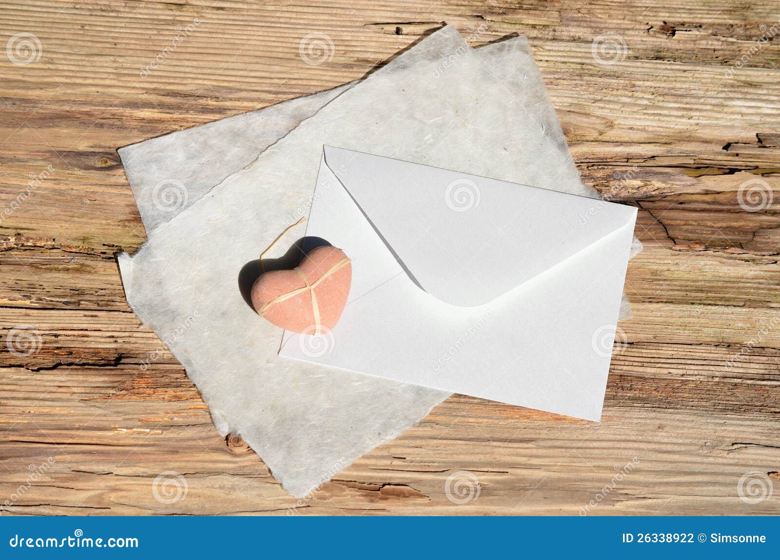 De brief van de liefde stock foto. Image of hart, origineel - 26338922