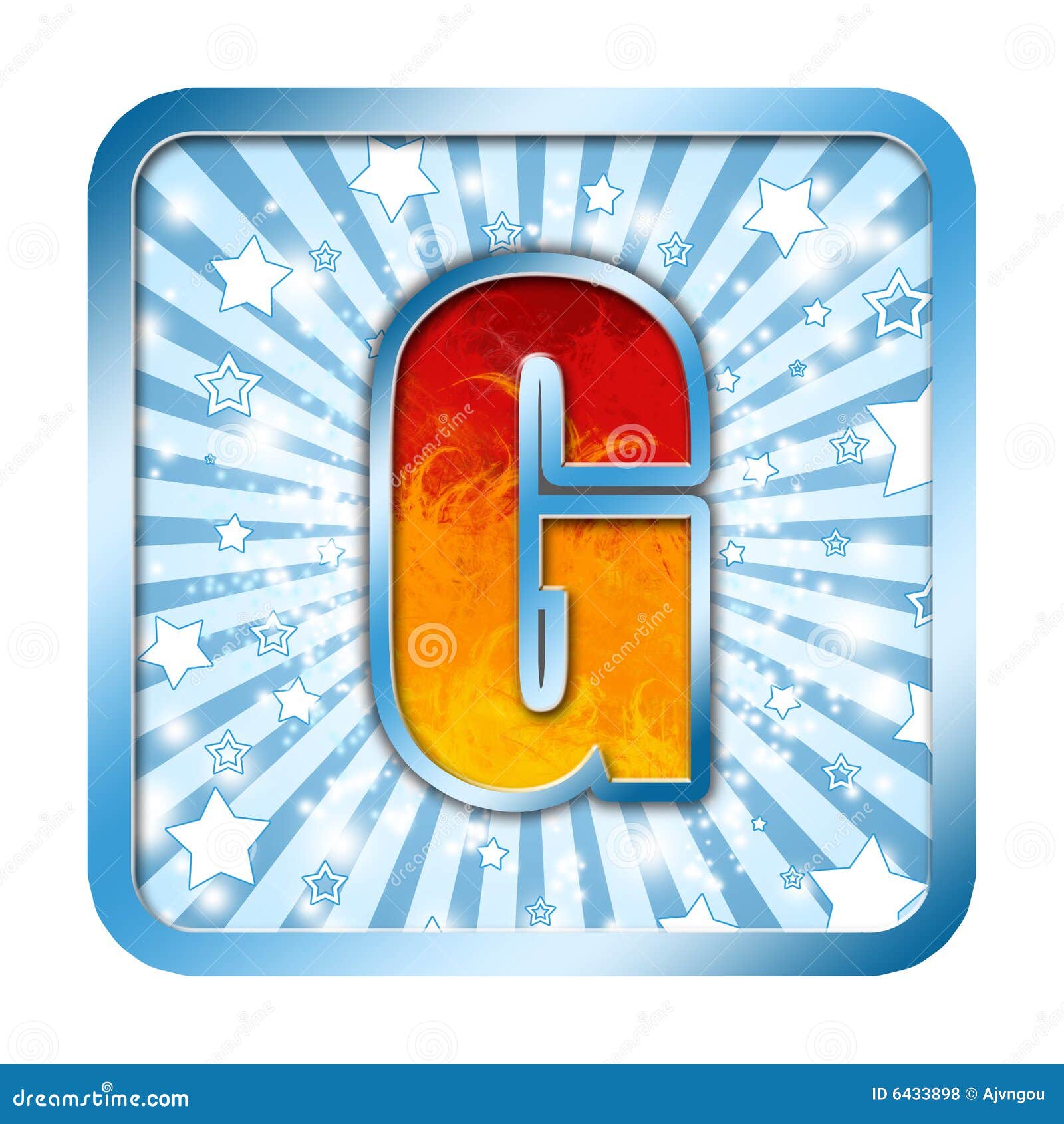 De Brief Van De Viering Van Het Alfabet - G Stock Illustratie ...