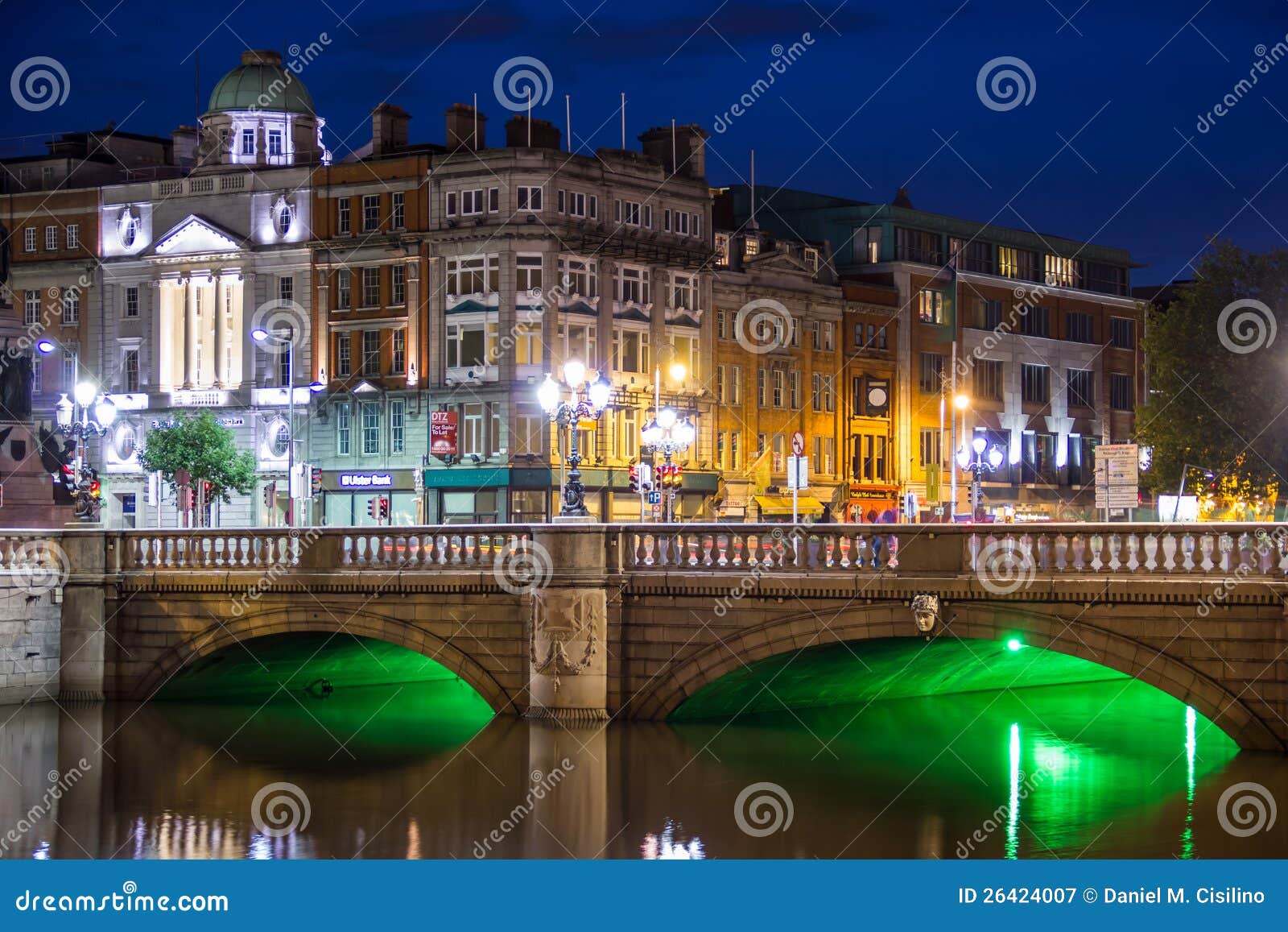 De Brug Van O'Connell - Dublin Redactionele Fotografie - Image of ...