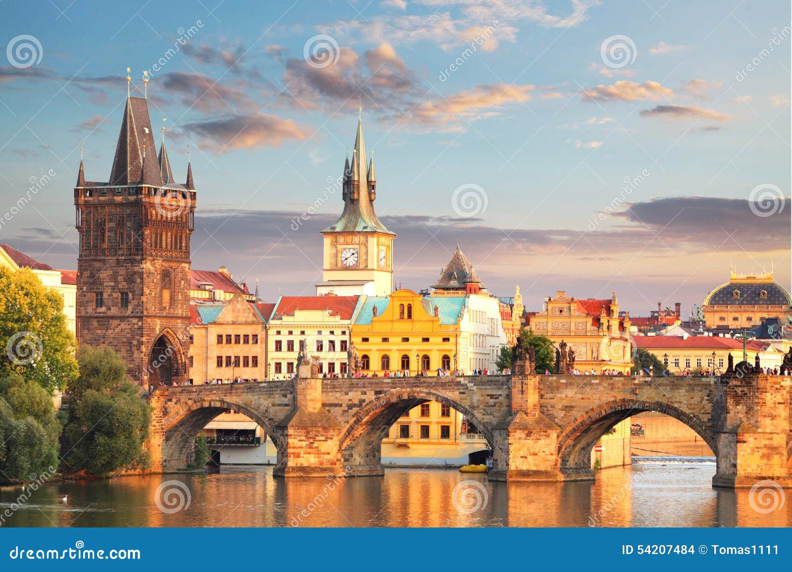 De Brug Van Praag - Charles-, Tsjechische Republiek Stock Foto - Image ...