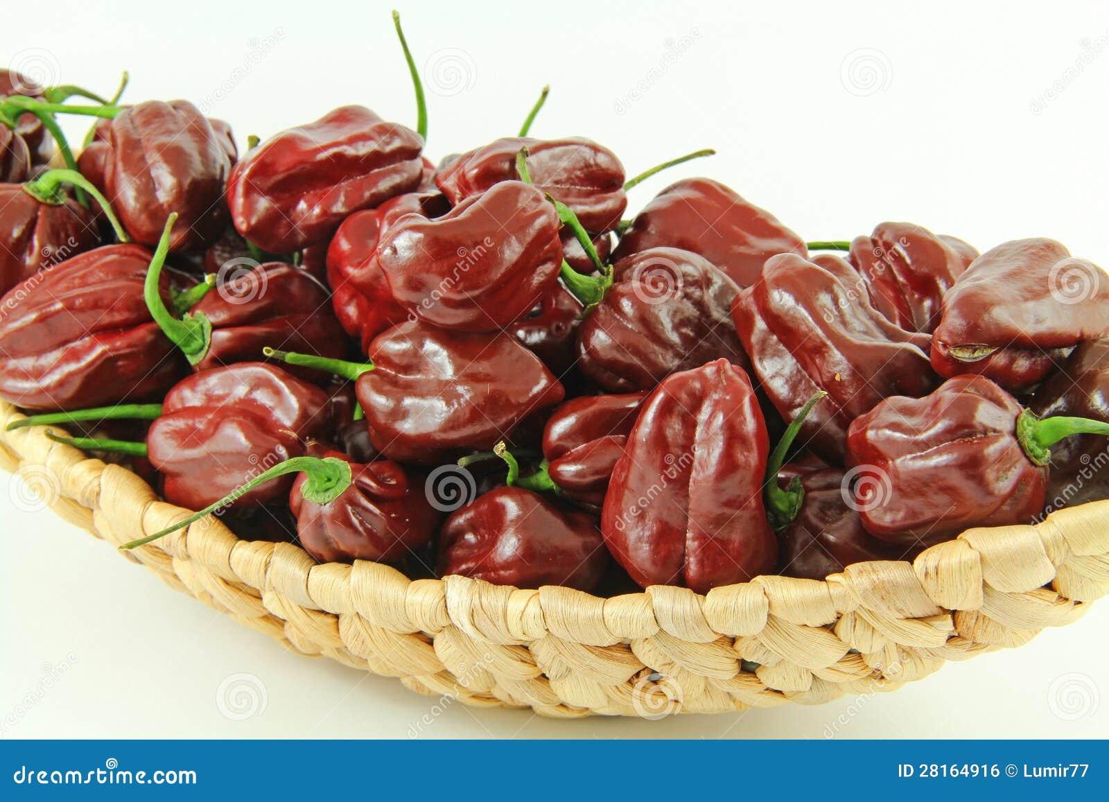 De Bruine Peper Van De HabaneroSpaanse Peper Stock Foto - Image of ...