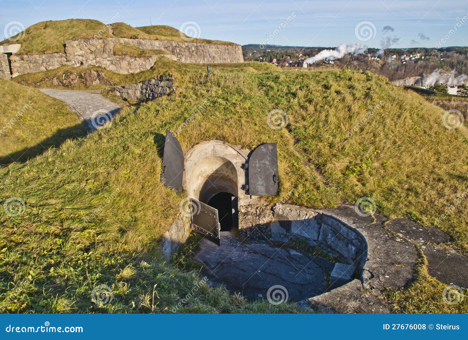 De Bunkers Bij Fredriksten Vesting Stock Foto - Image of noorwegen ...