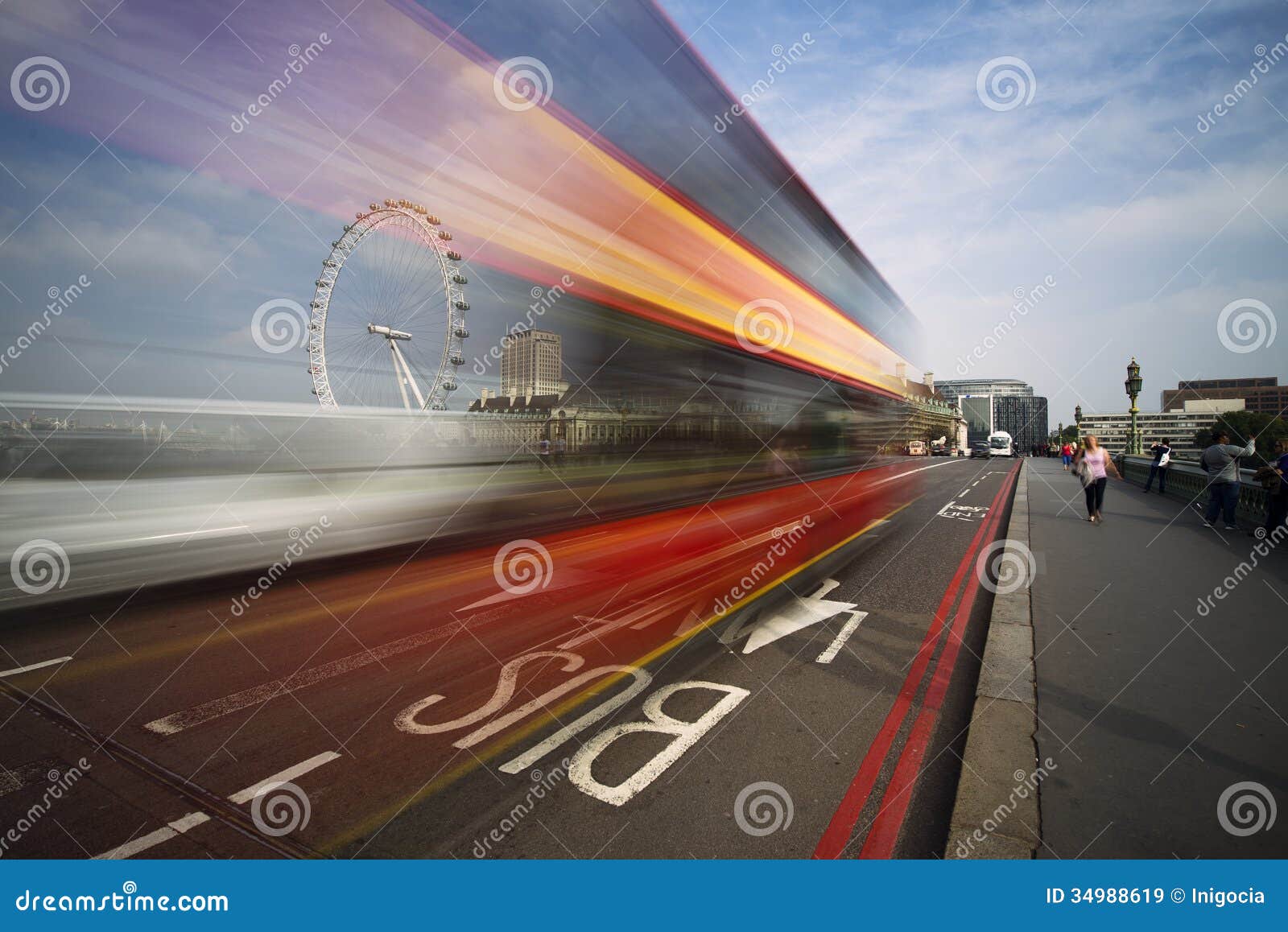 De busstrook van Londen redactionele stock afbeelding. Image of klok ...