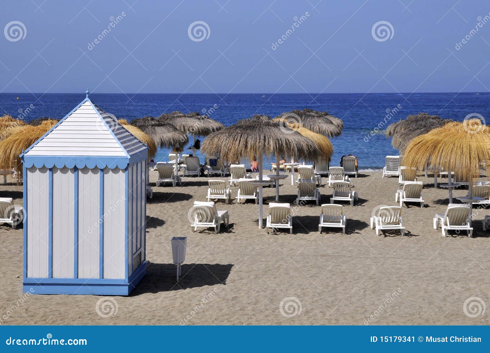 De Cabine Van Het Strand in Tenerife Stock Afbeelding - Image of ...