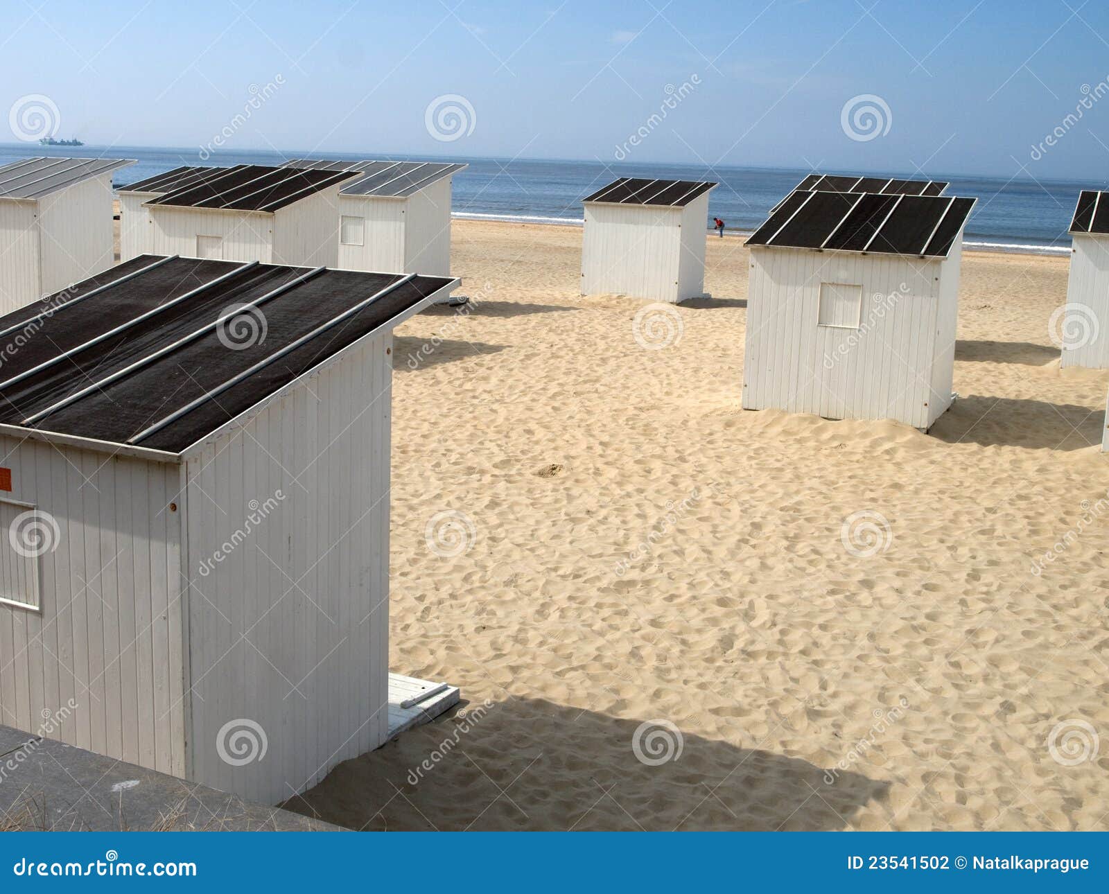 De Cabines Van Het Strand in Oostende Stock Foto - Image of kustlijn ...