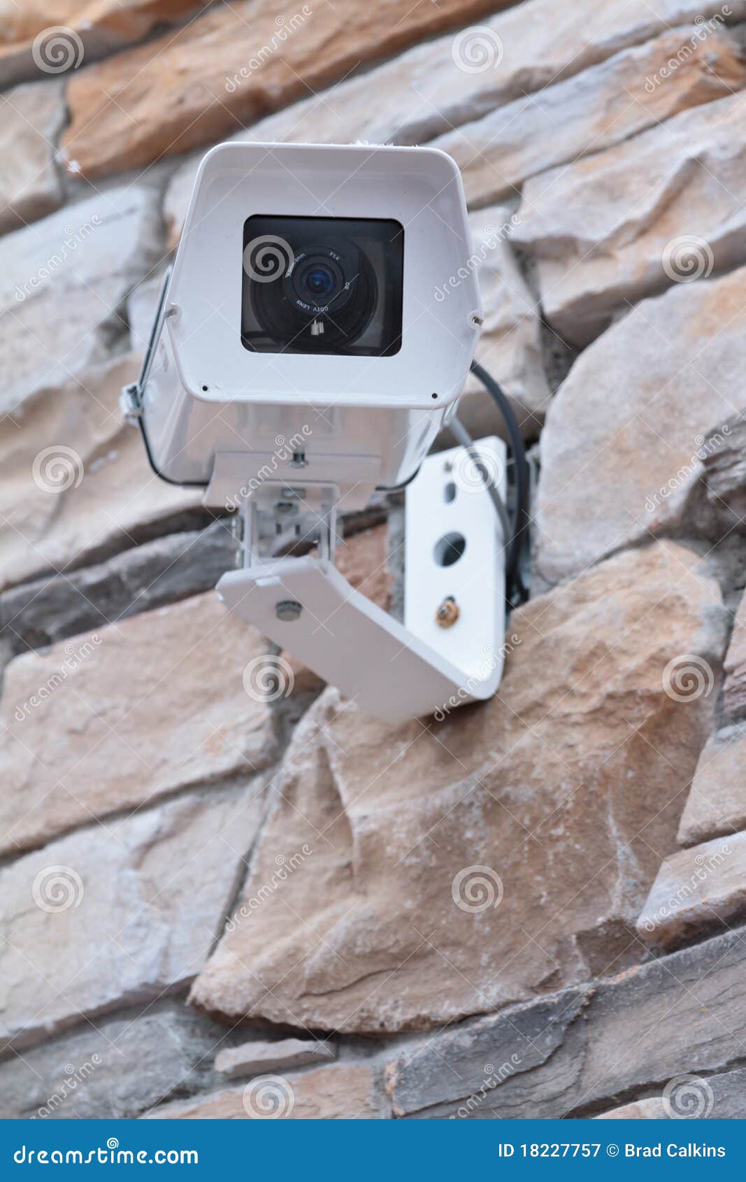 De Camera Van De Veiligheid Stock Afbeelding - Image of lucht, camera ...