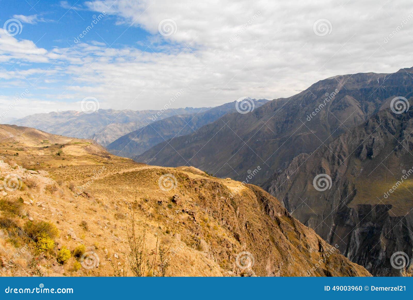De canion van Colca, Peru stock foto. Image of cultuur - 49003960