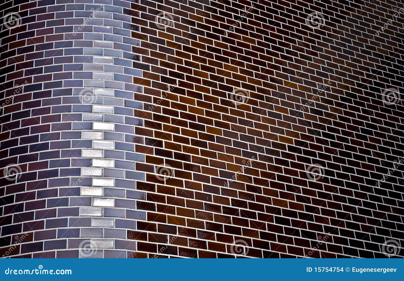 De Canto Chanfrado Da Parede De Tijolo Decorativa Foto de Stock ...