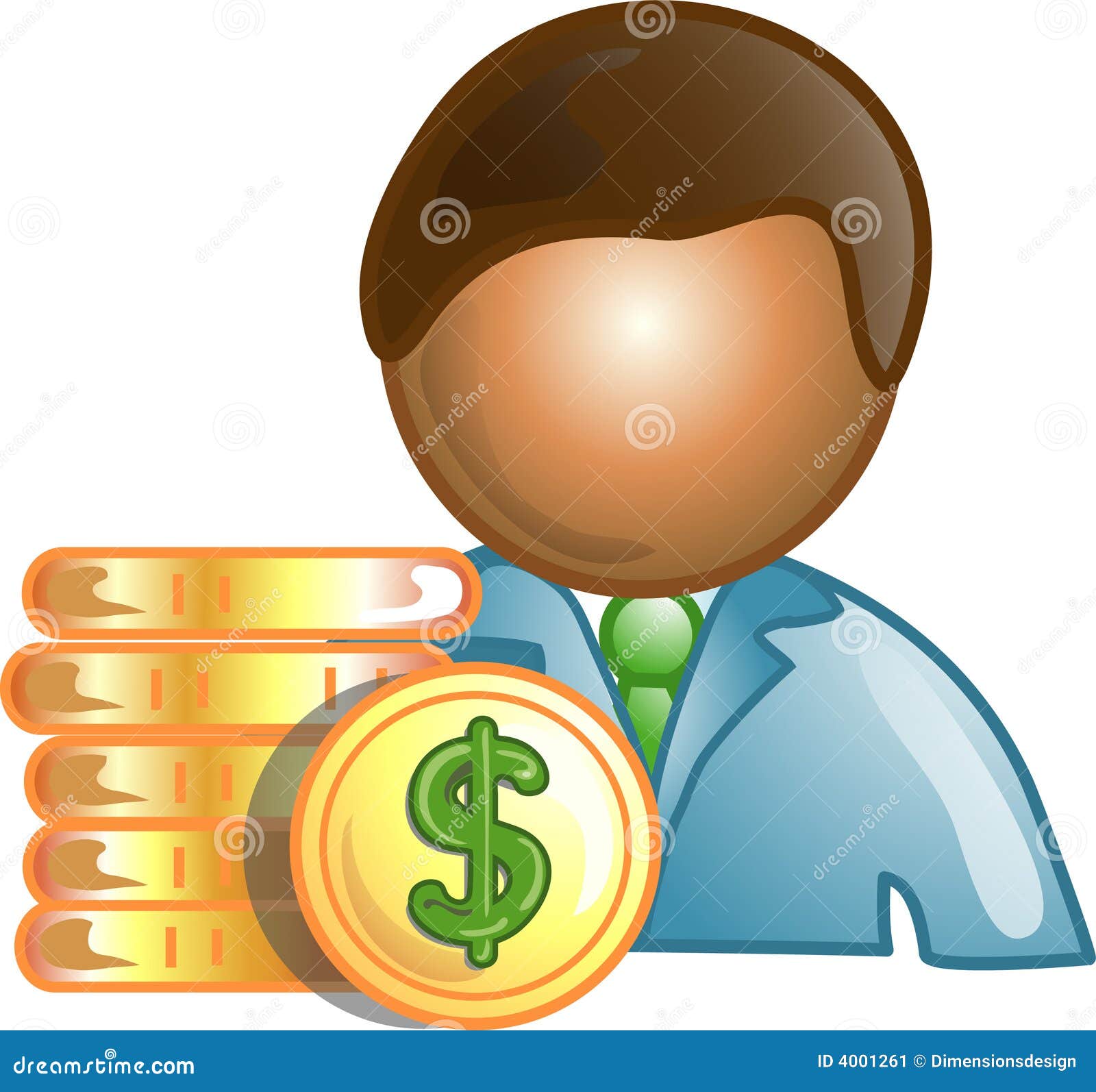 De Carrièrepictogram of Symbool Van De Bankier Vector Illustratie ...