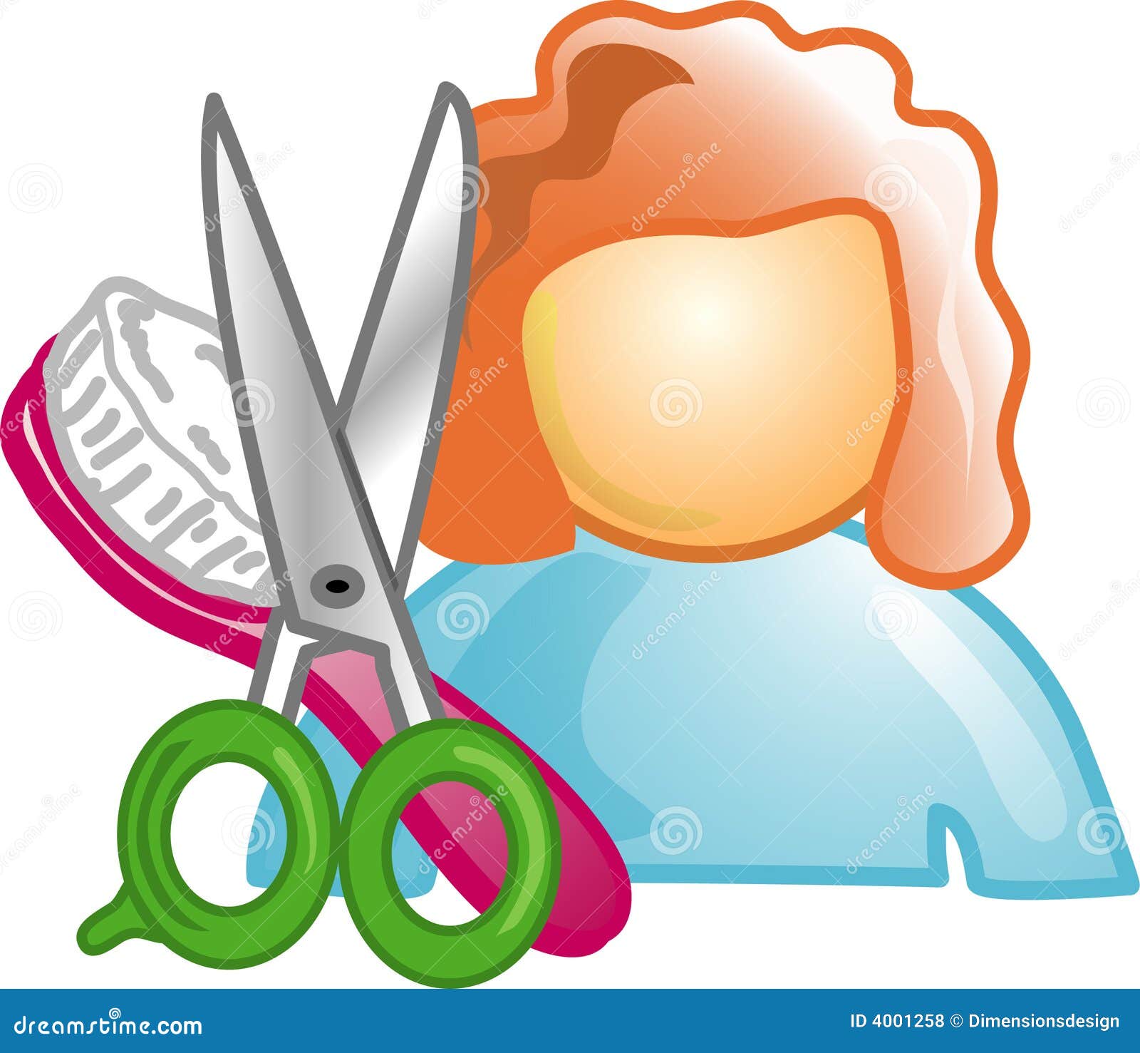 De Carrièrepictogram of Symbool Van De Kapper Vector Illustratie ...