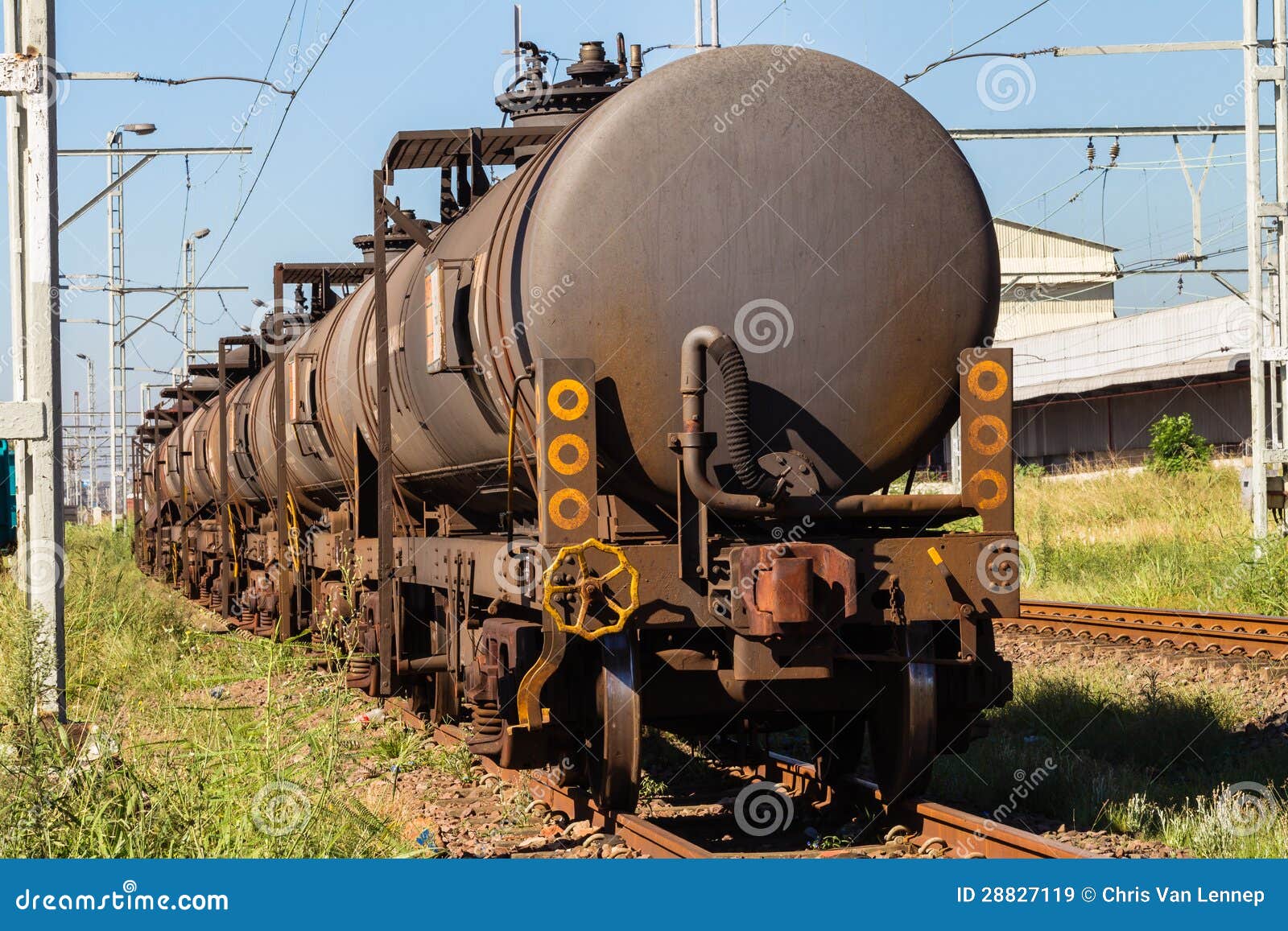 De Carriers Van De Tanker Van Treinen Stock Afbeelding - Image of ...