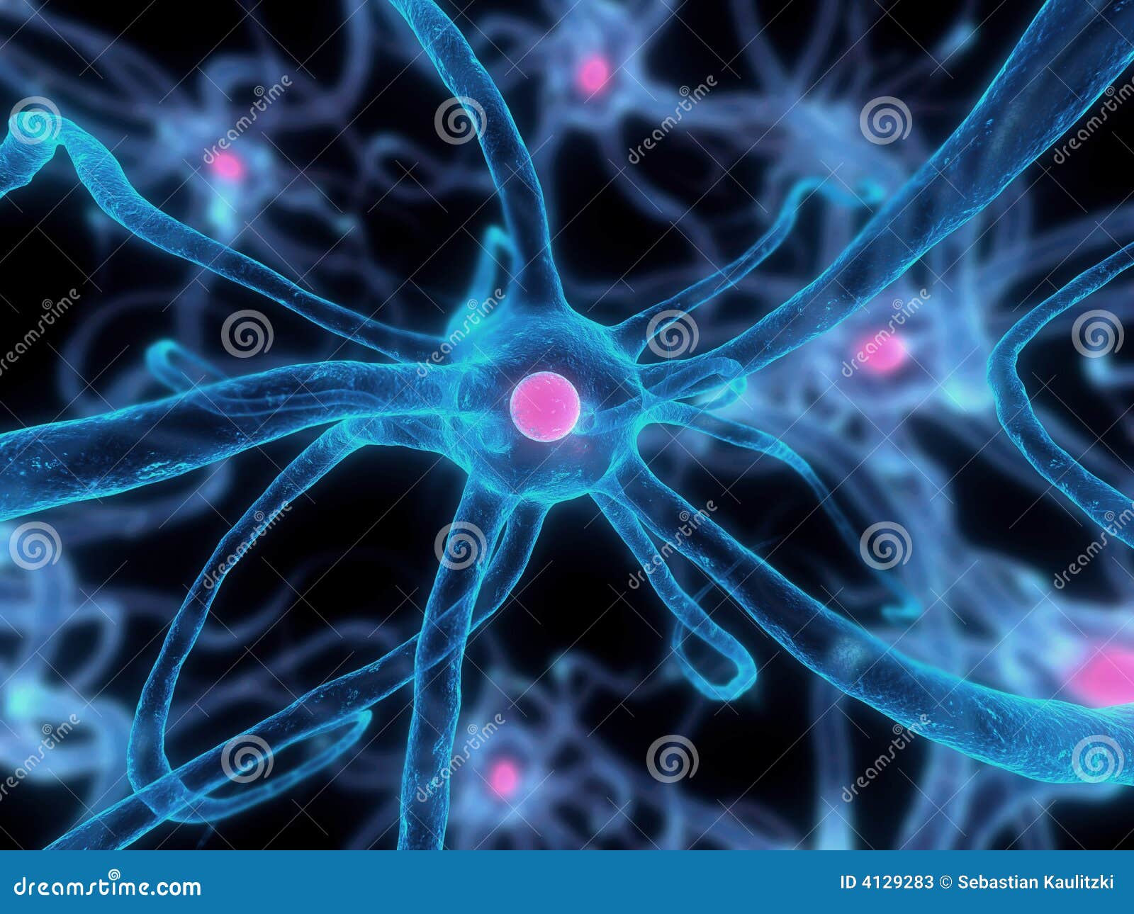 De cel van de zenuw stock illustratie. Illustration of biologie - 4129283