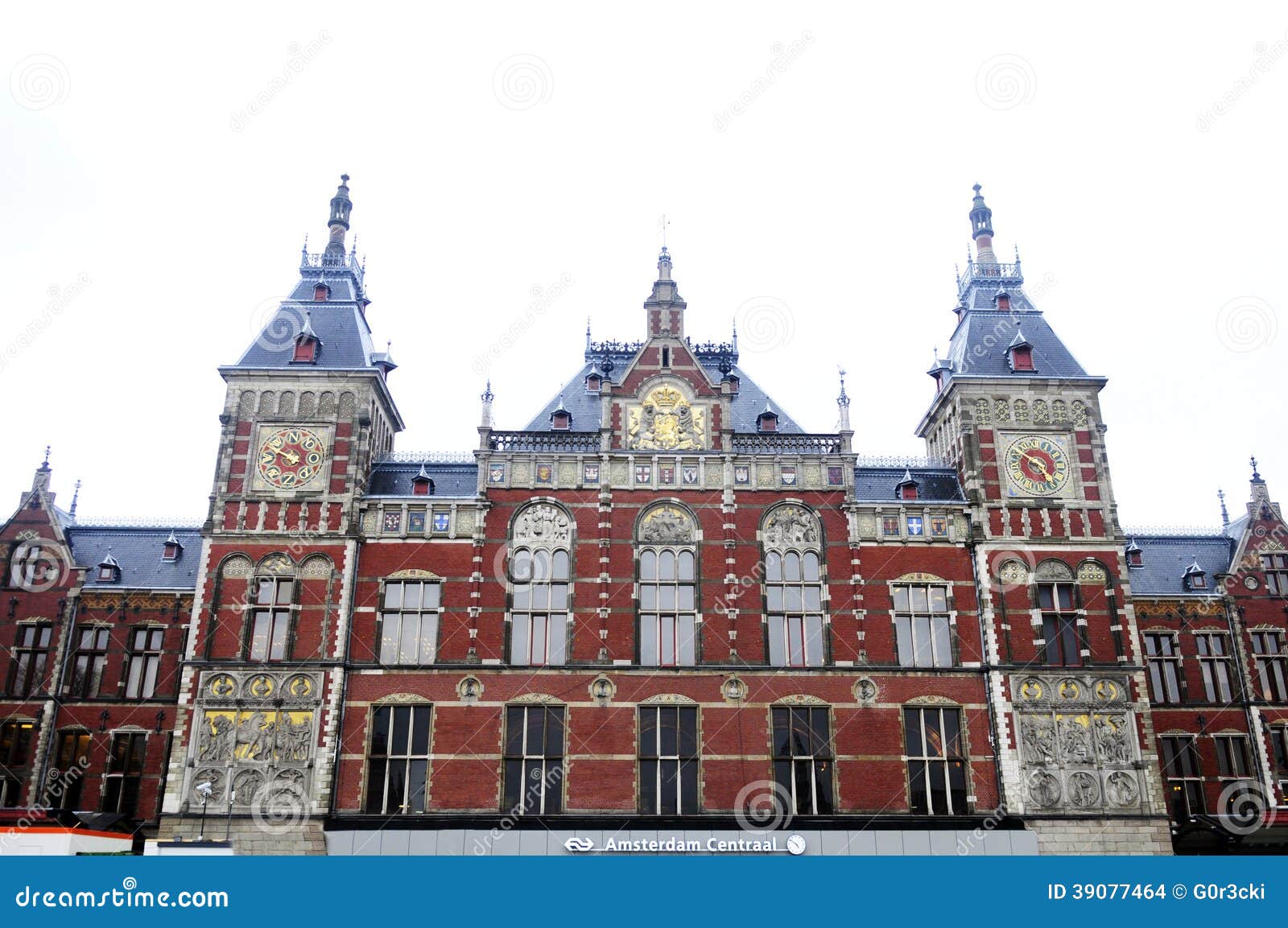 De Centrale Post Van Amsterdam Stock Foto - Image of stad, centrum ...